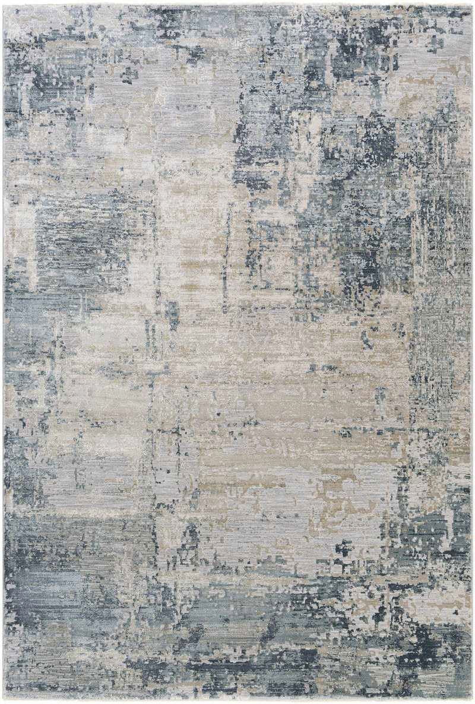 Mark&Day Area Rugs, 9x12 Zaandam Modern Sage Marble Area Rug, Yellow ...