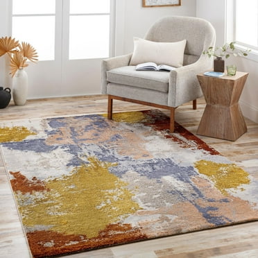 Mark&Day Wool Area Rugs, 3x5 Reims Modern Khaki Area Rug (3'3" x 5'3 ...