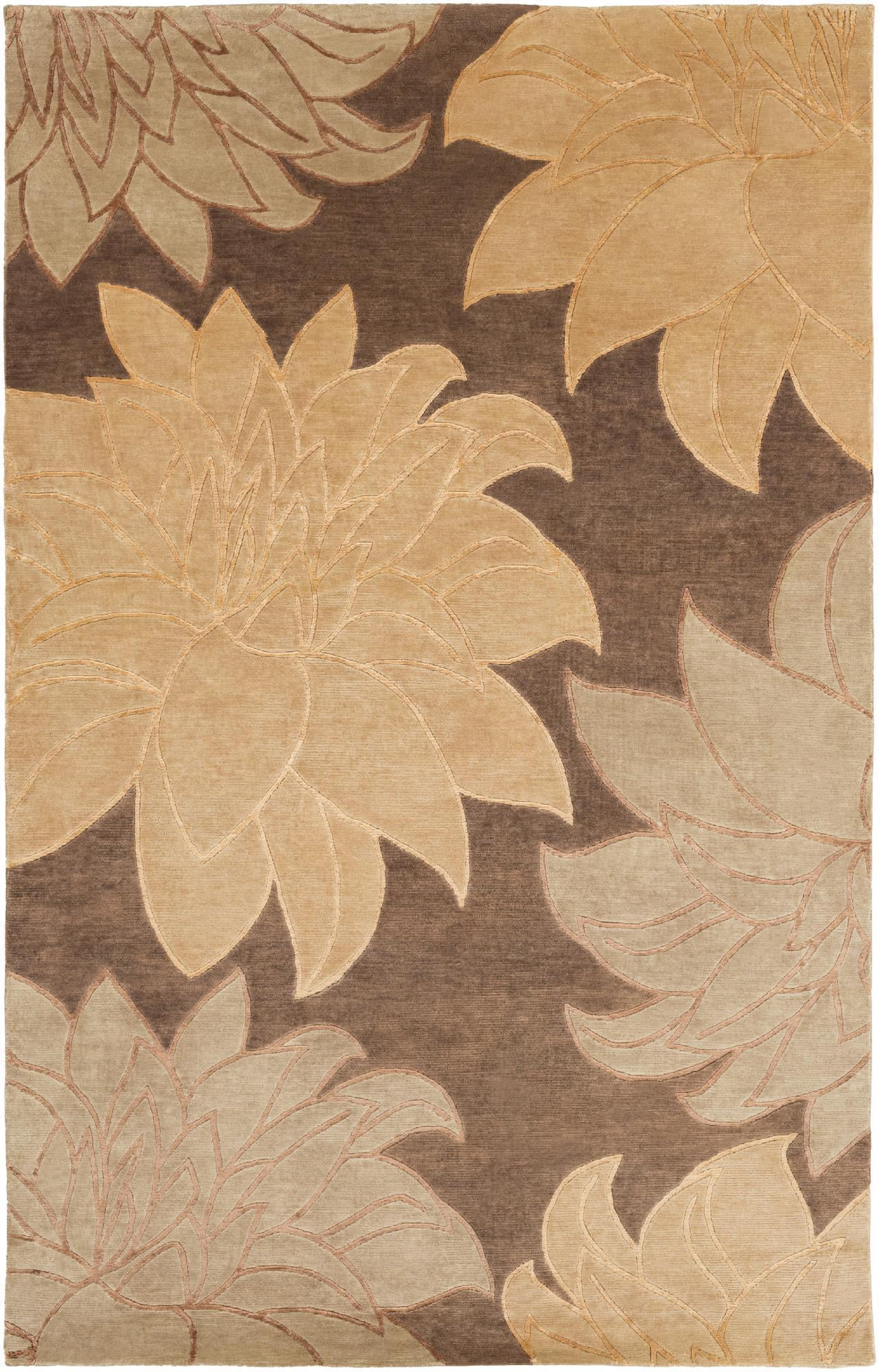 Mark&Day Wool Rugs, 9x13 Stork Modern Light Brown Area Rug, Brown ...