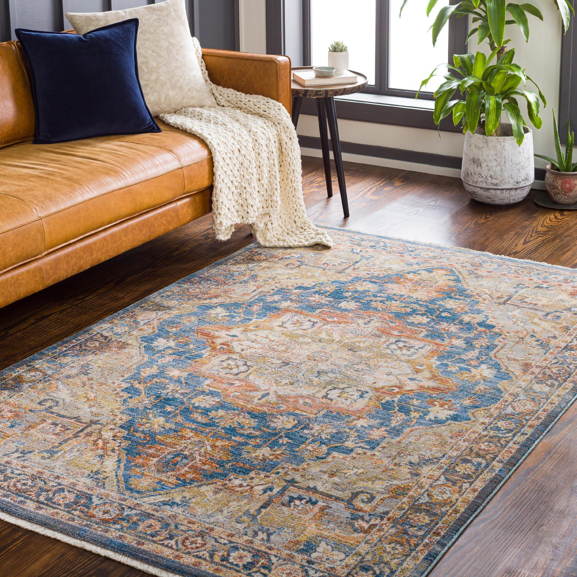 Mark&Day Area Rugs, 9x13 Willow Springs Traditional Saffron Area Rug ...