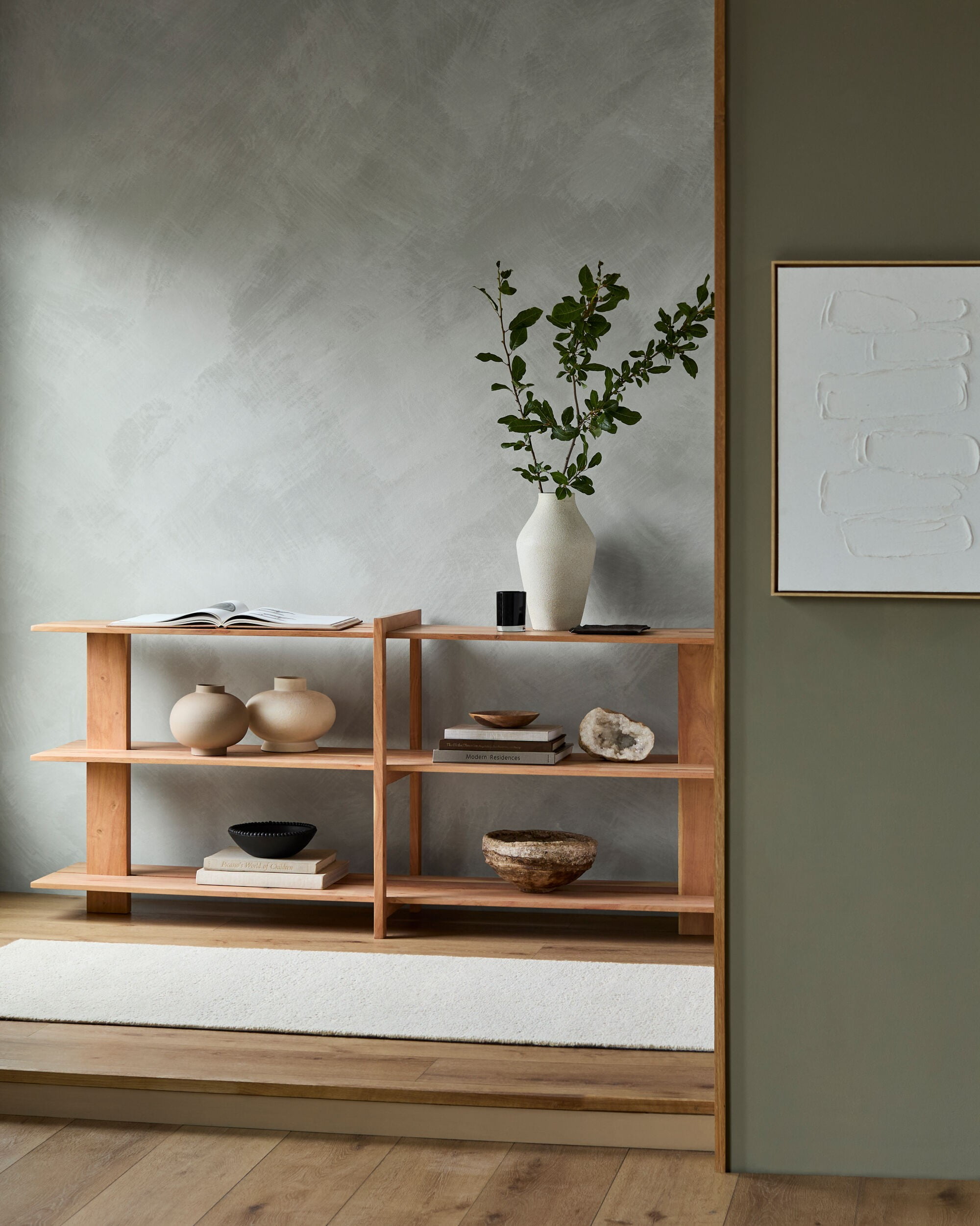 Mark&Day Bookcases, Tonee Modern Brown Bookcase,Lacquered Mango Wood 3 ...