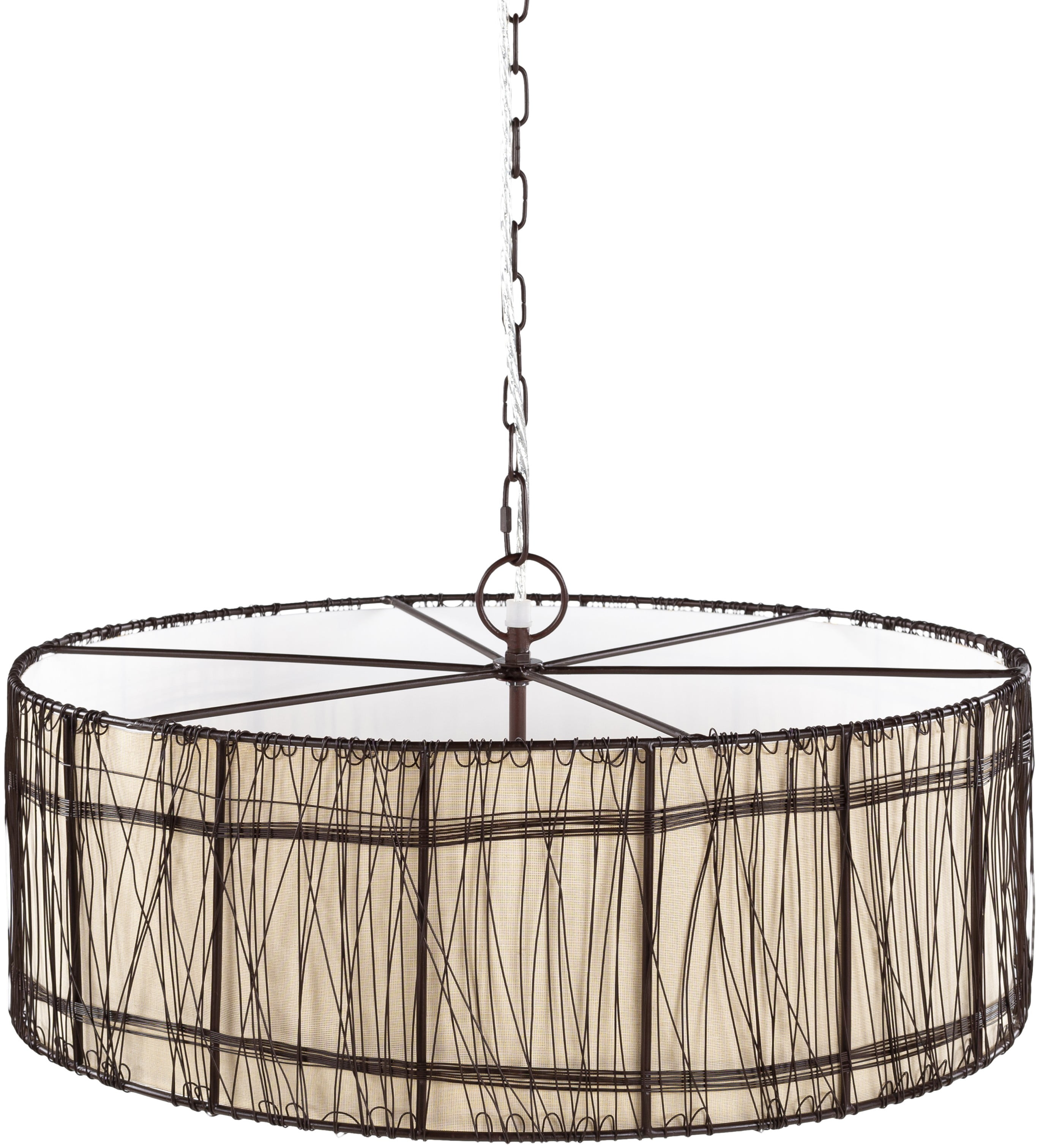 Mark&Day Chandelier Pendant Lights, Aggsbach Cottage Rust Drum Ceiling ...