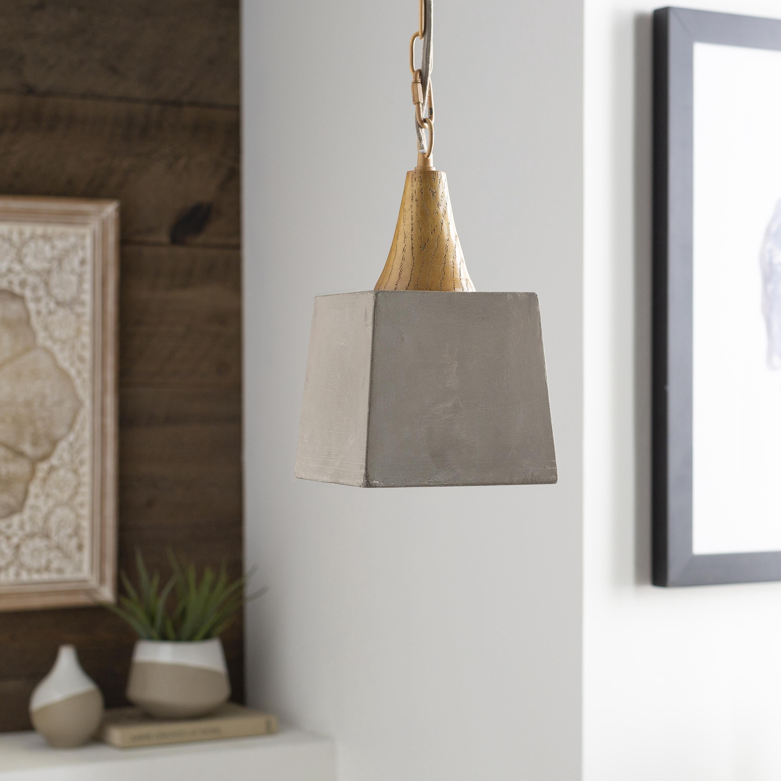 Mark&Day Chandelier Pendant Lights, DuPage Concrete Rustic Gray Ceiling ...