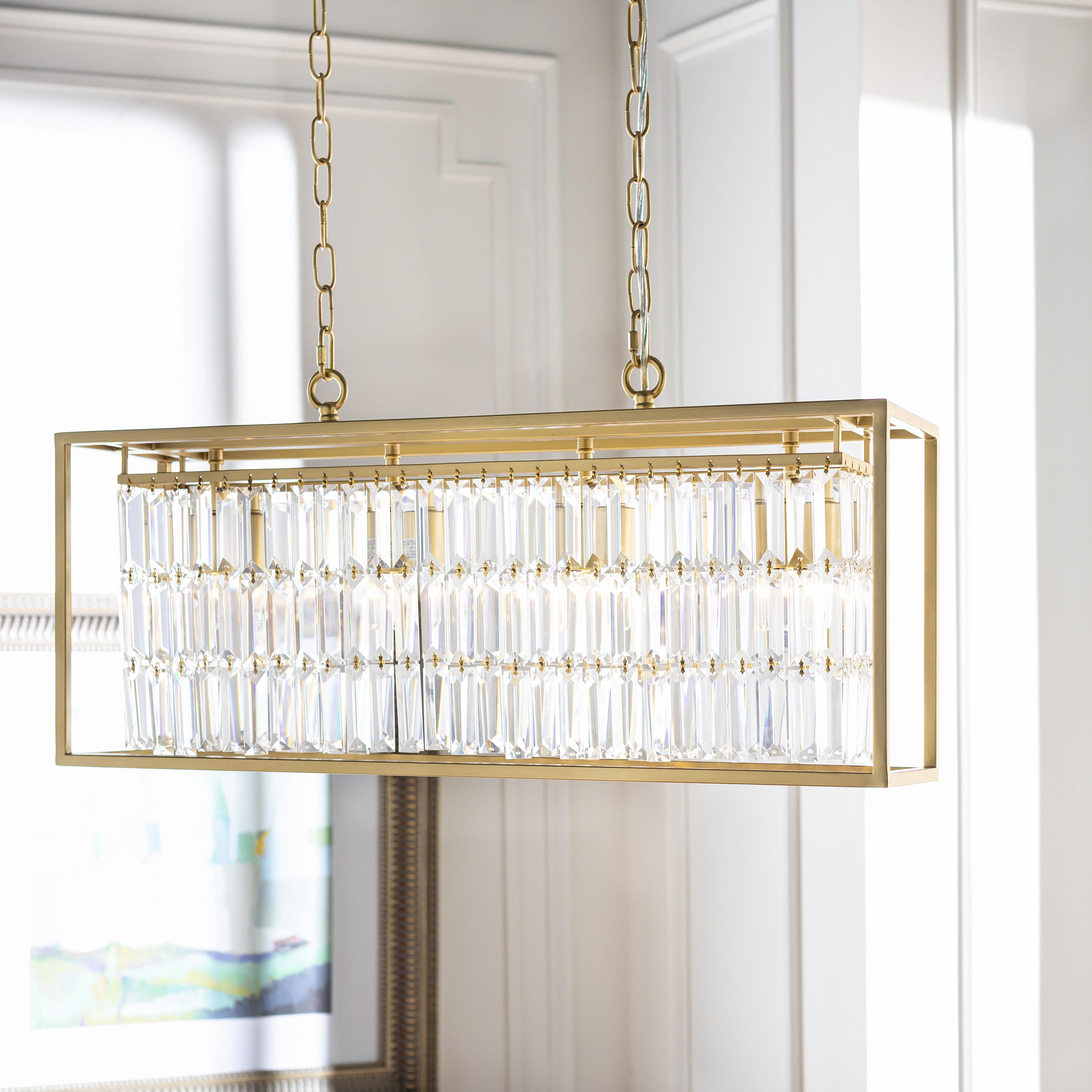 Mark&Day Chandelier Pendant Lights, Fischamend Modern Glam Gold Ceiling ...
