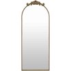Mark&Day Full Length Mirror, Rosemary Traditional Gold Arched Crowned ...