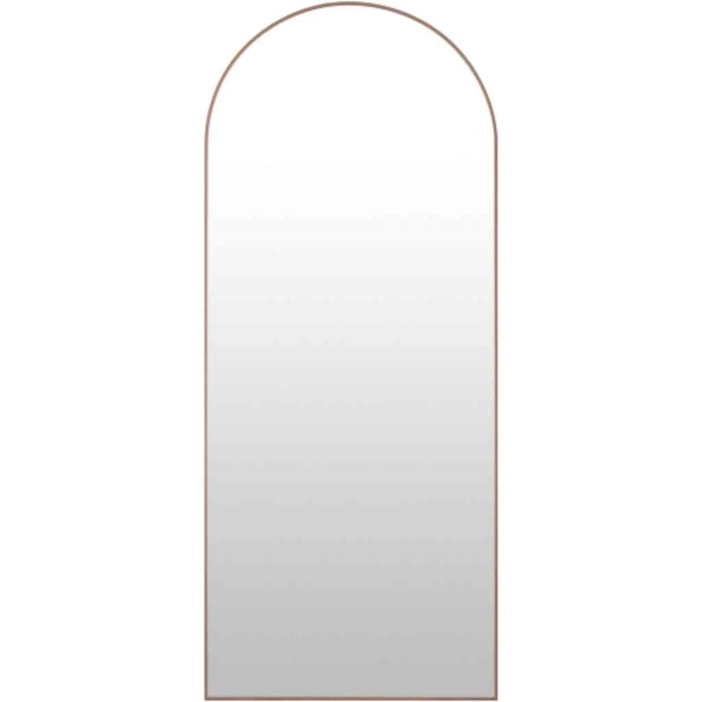Mark&Day Full Length Mirror,Vania Modern Dark Brown Arched Crowned Top ...