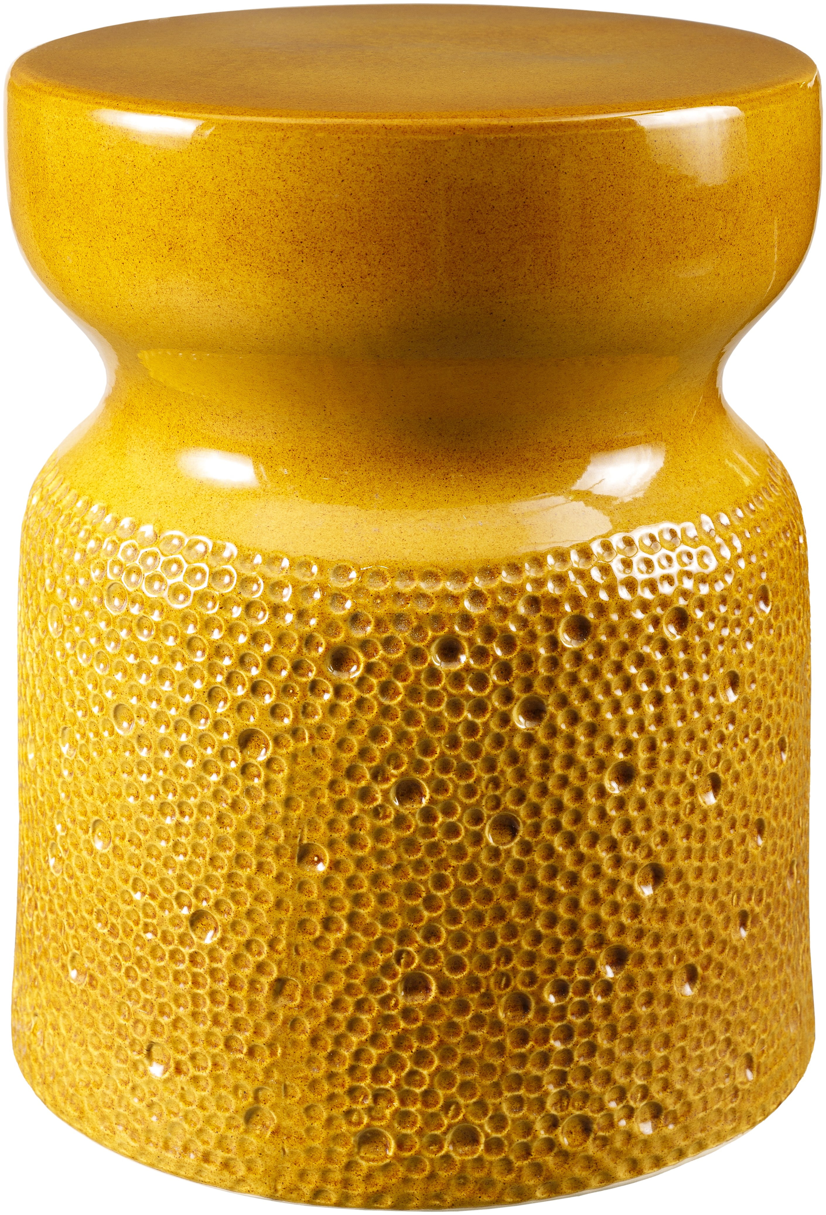 Mark&Day Garden Stools - Buchans Mustard Ceramic Decorative Garden ...