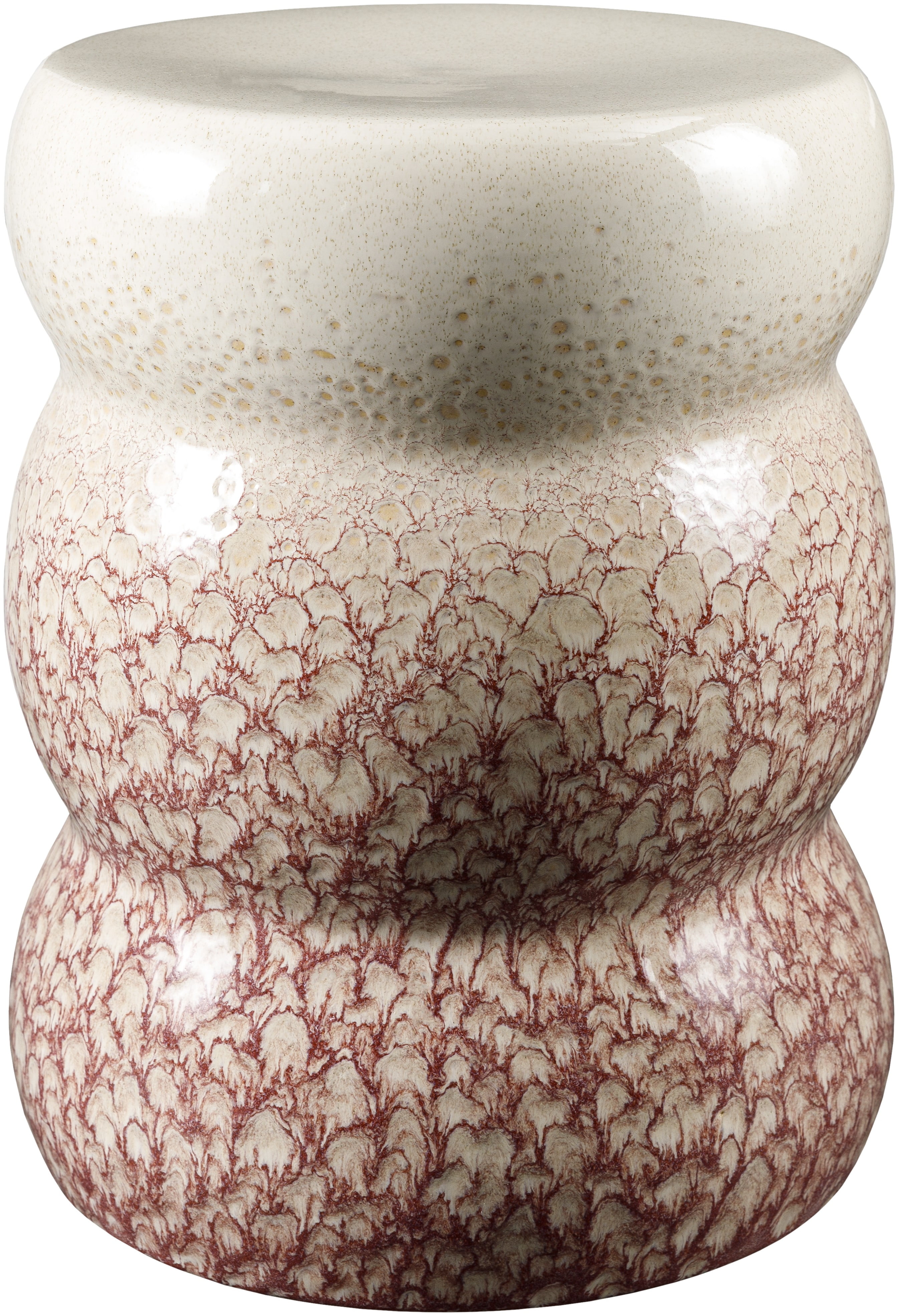 Mark&Day Garden Stools - Iola Coral Ceramic Decorative Garden Stool ...