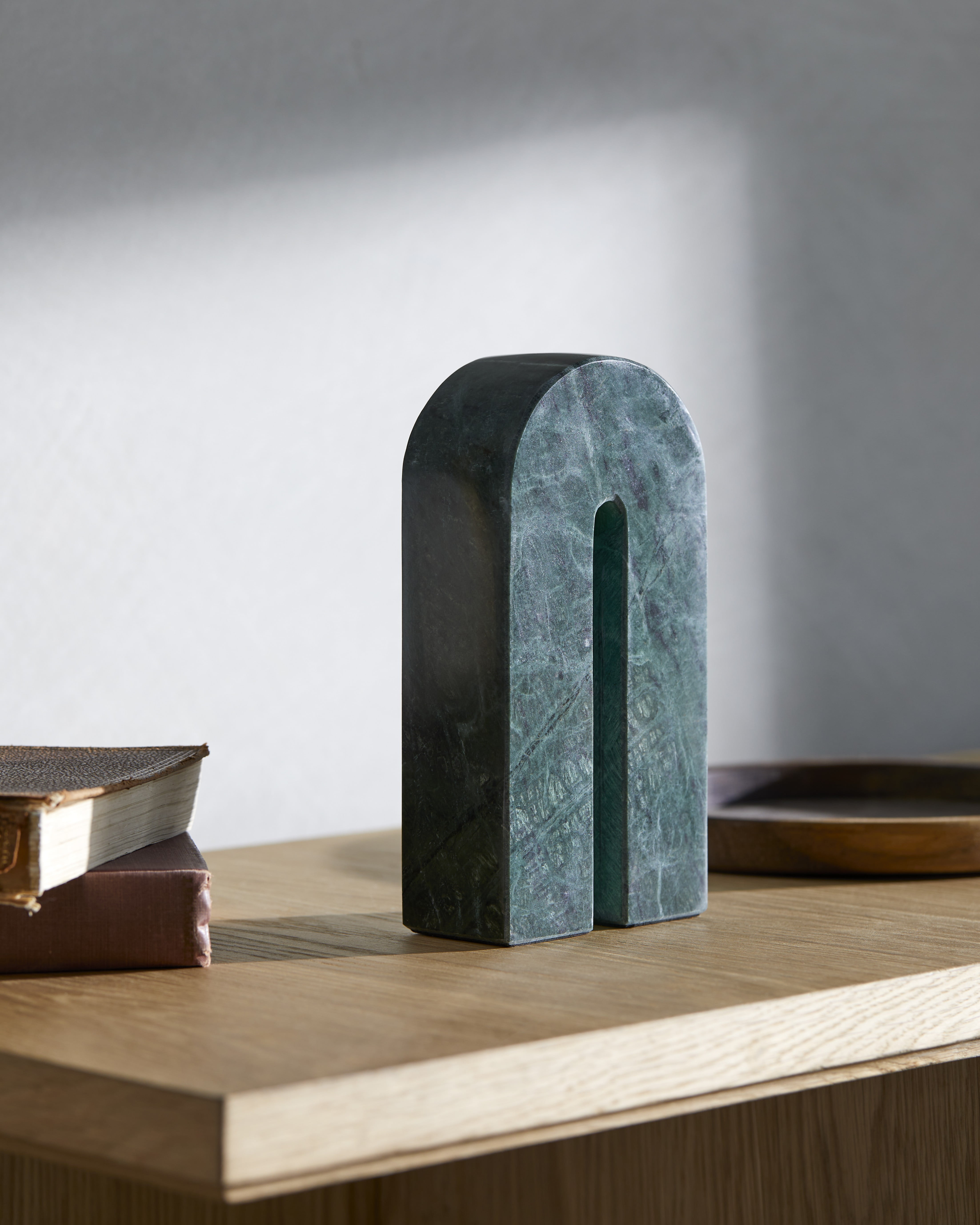 Mark&Day Home Decor Accents, Oblong Modern Green Sculpture, Marble ...