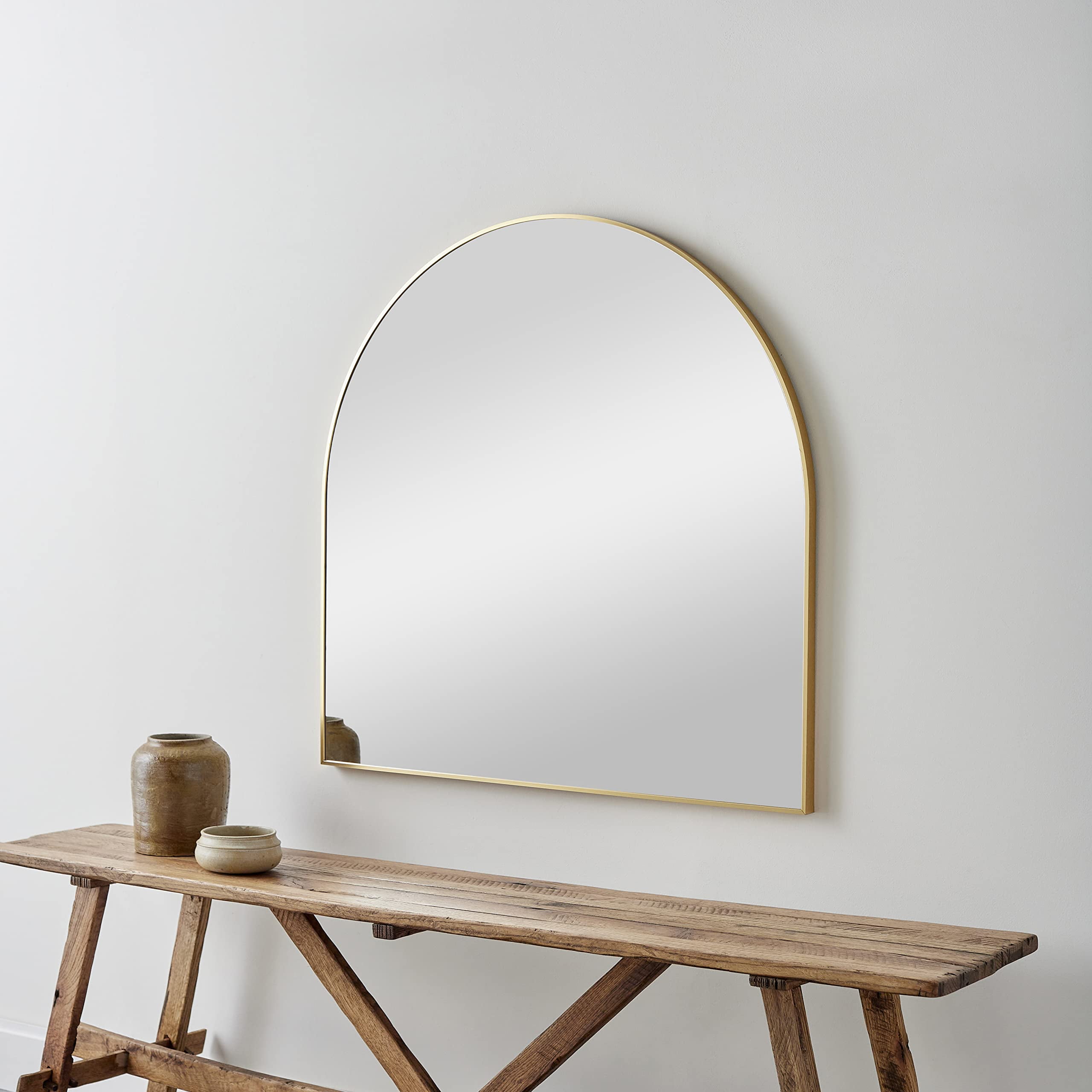 Mark&Day Mirrors, Yumi Modern Arched Wall Mirror for Living Room ...