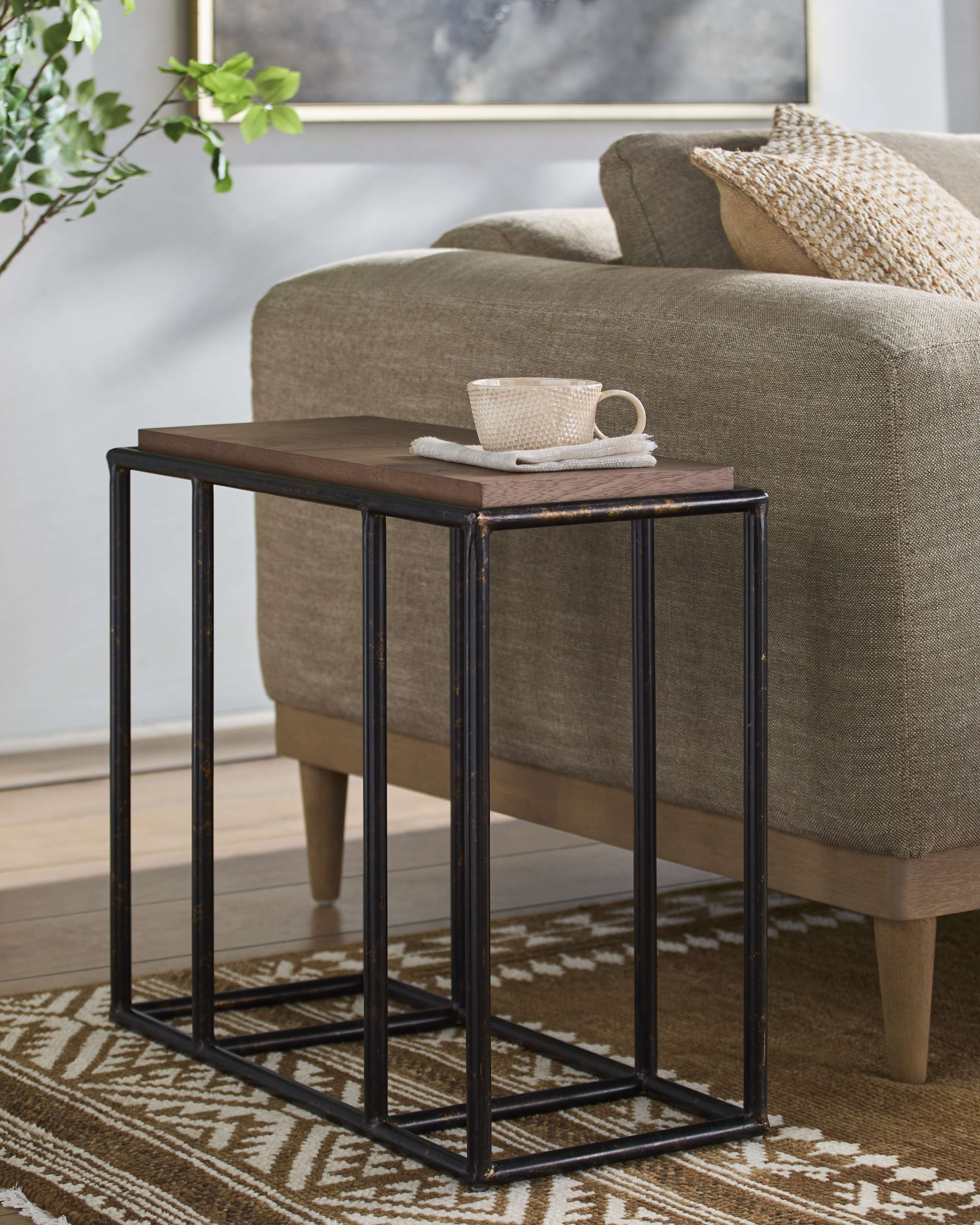 Mark&Day Narrow Side Table - Audry Modern Ivory Rectangle End Tables ...