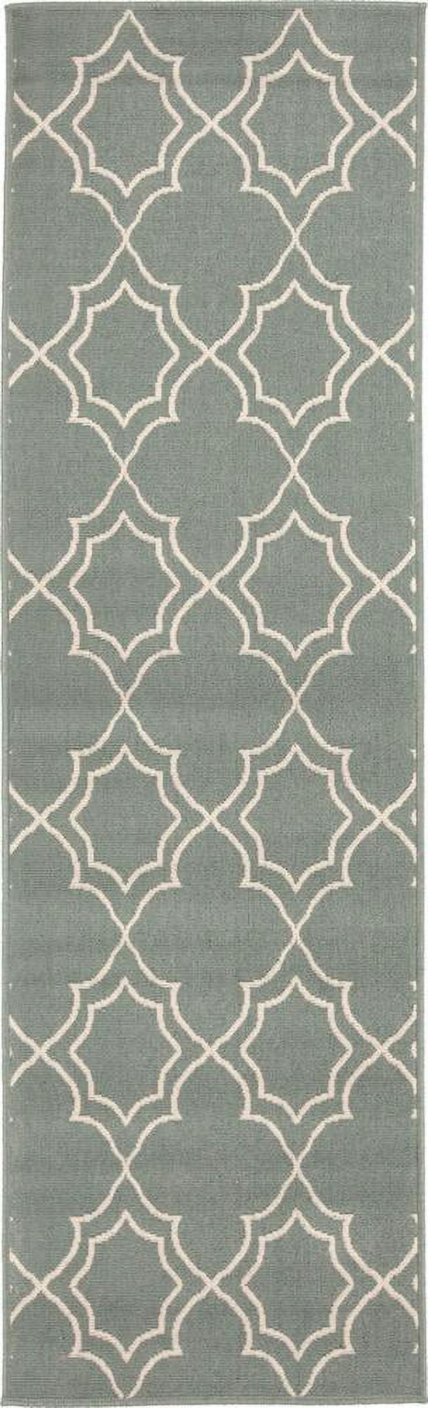 Mark&Day Outdoor Area Rugs, 2x12 Liam Cottage Indoor/Outdoor Sage ...