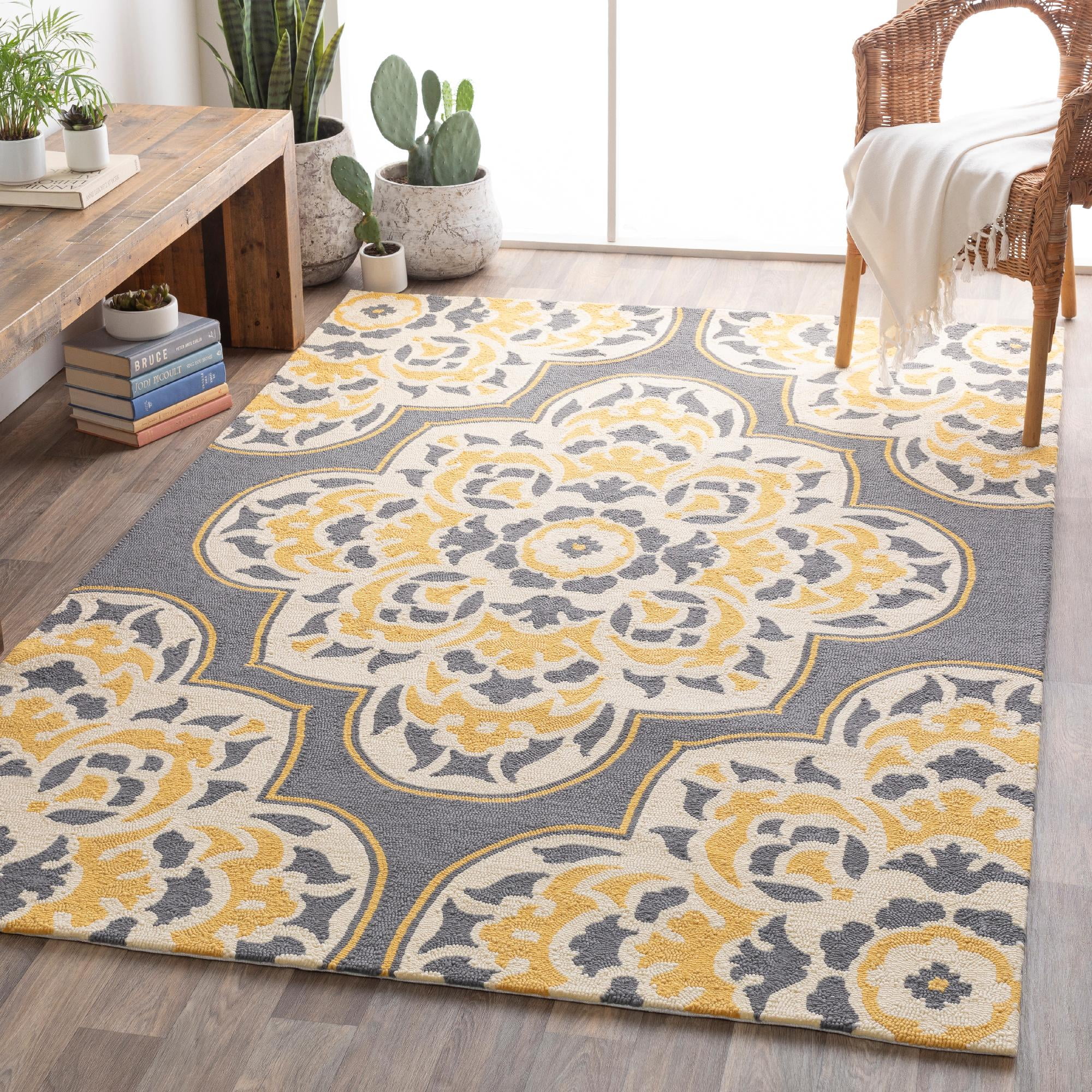 Mark&Day Outdoor Area Rugs, 2x3 Lashburn Global Indoor/Outdoor Bright ...