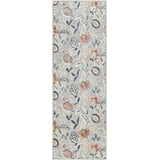 Mark&Day Outdoor Area Rugs, 2x7 Damar Cottage Indoor/Outdoor Gray ...