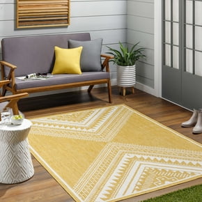 Outdoor Rugs in Patio & Outdoor Decor | Yellow - Walmart.com