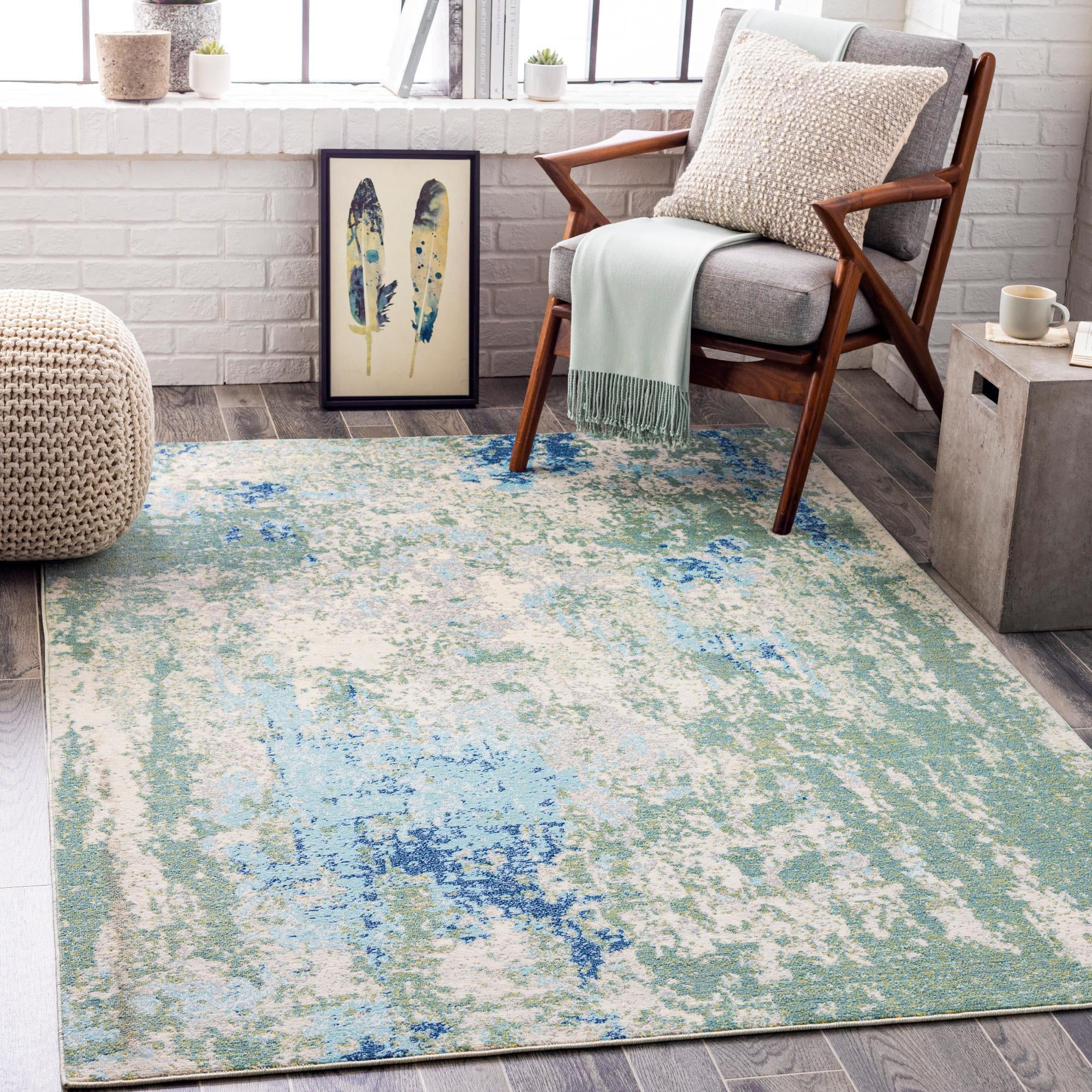 Mark&Day Outdoor Area Rugs, 5x7 Bakkeveen Modern Indoor/Outdoor Navy ...