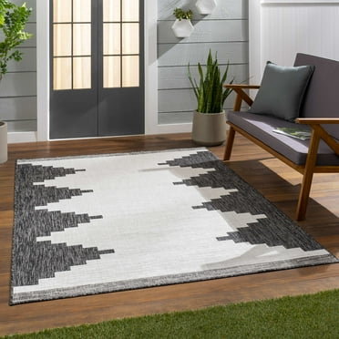 5x7 Water Resistant, Indoor Outdoor Rugs for Patios, Front Door Entry ...