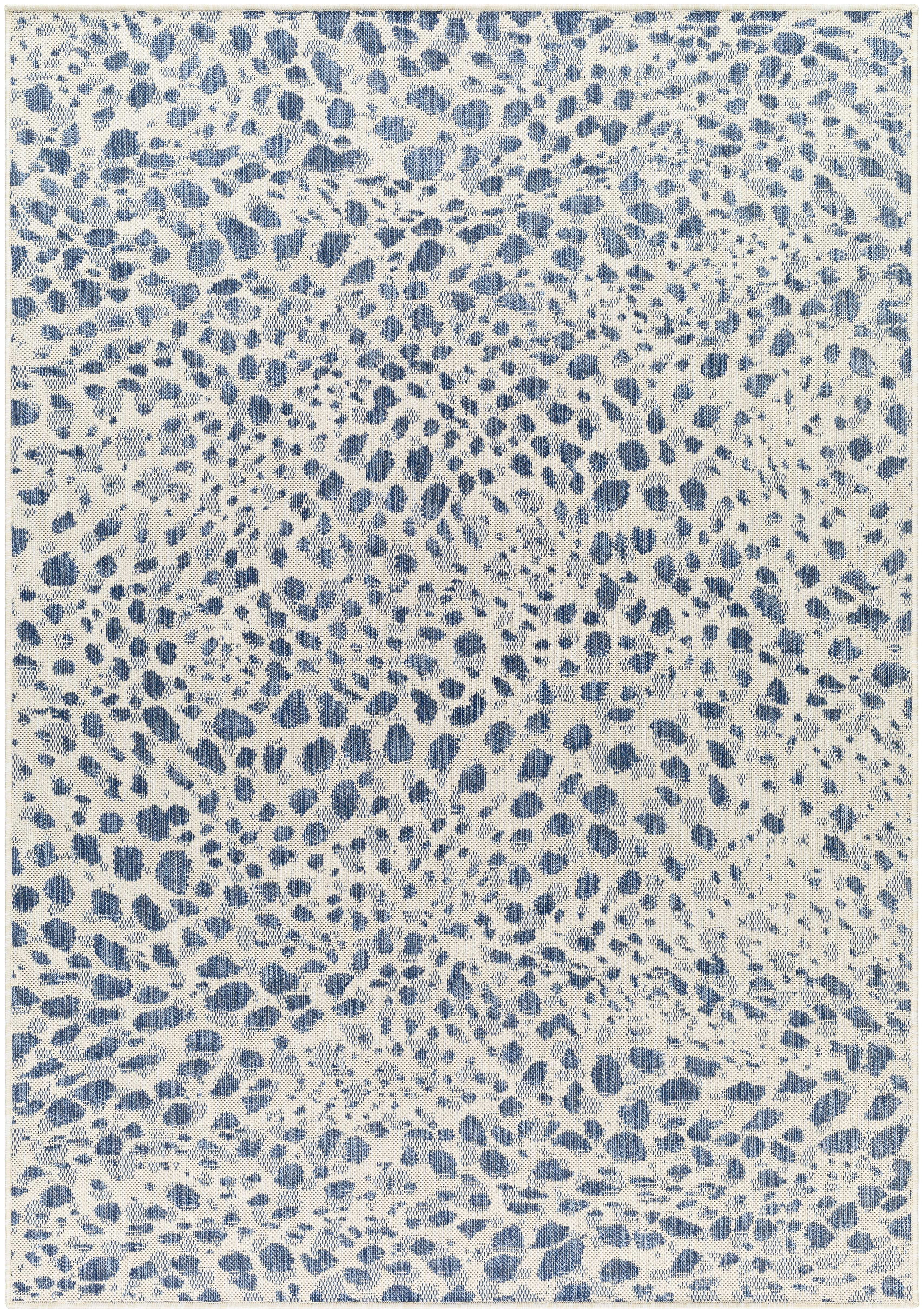 Mark&Day Outdoor Rugs, 6x9 Olan Modern Indoor/Outdoor Navy/Beige Area ...