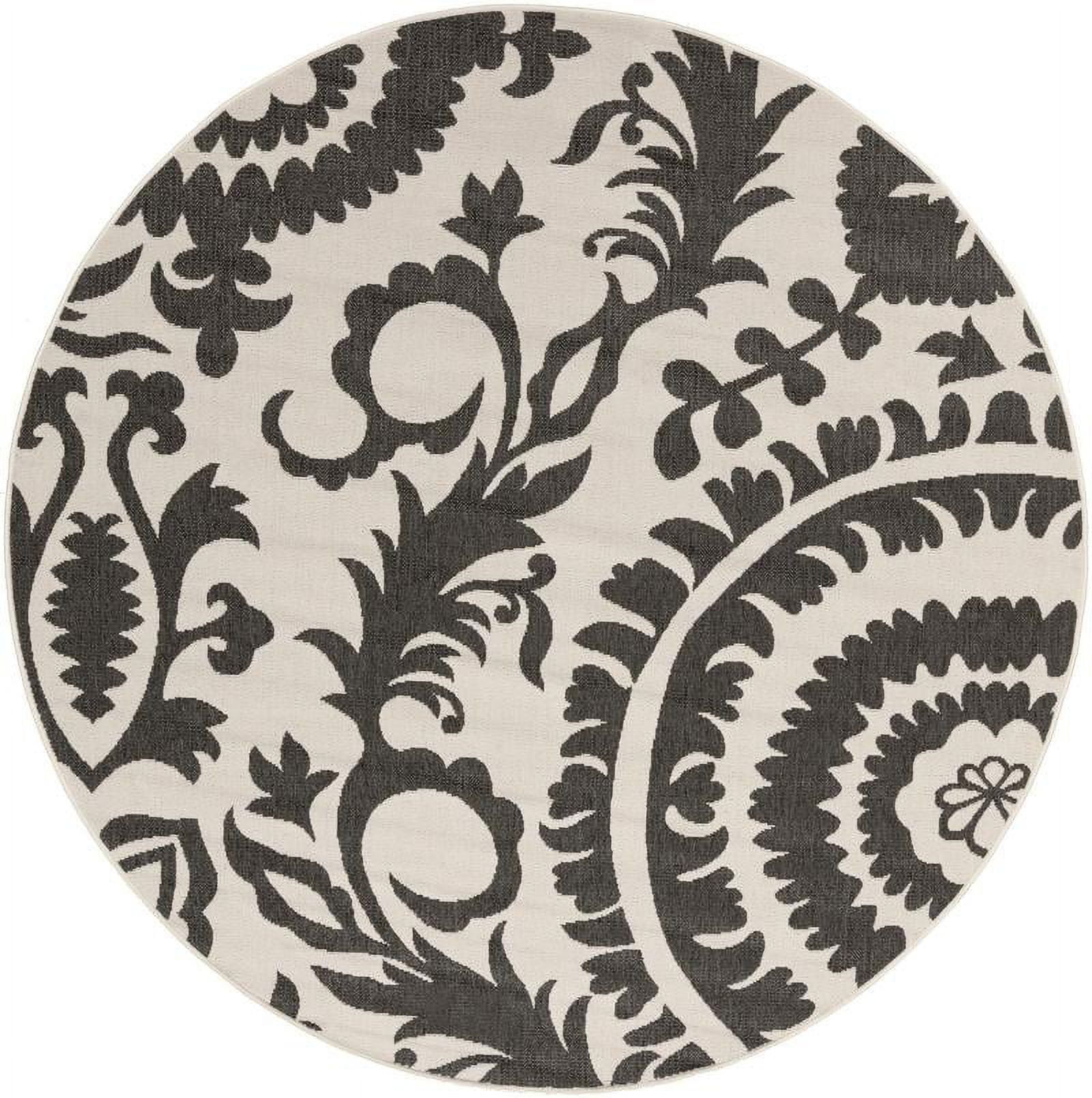 Mark&Day Outdoor Area Rugs, 7ft Round Nancy Cottage Indoor/Outdoor ...