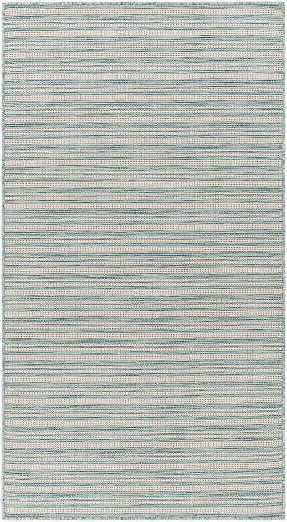 Mark&Day Outdoor Area Rugs, 7x7 Acheri Modern Indoor/Outdoor Teal ...