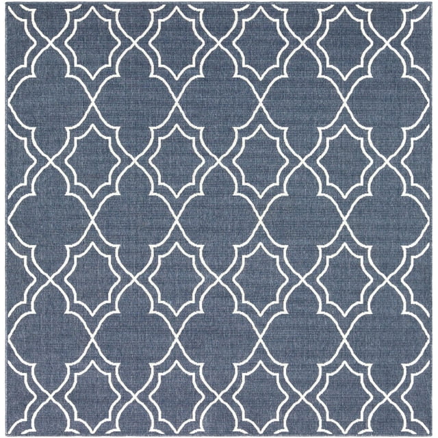 Mark&Day Outdoor Area Rugs, 7x7 Liam Cottage Indoor/Outdoor Charcoal ...