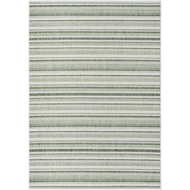 Mark&Day Outdoor Area Rugs, 9x12 Pau Global Indoor/Outdoor Moss Green ...