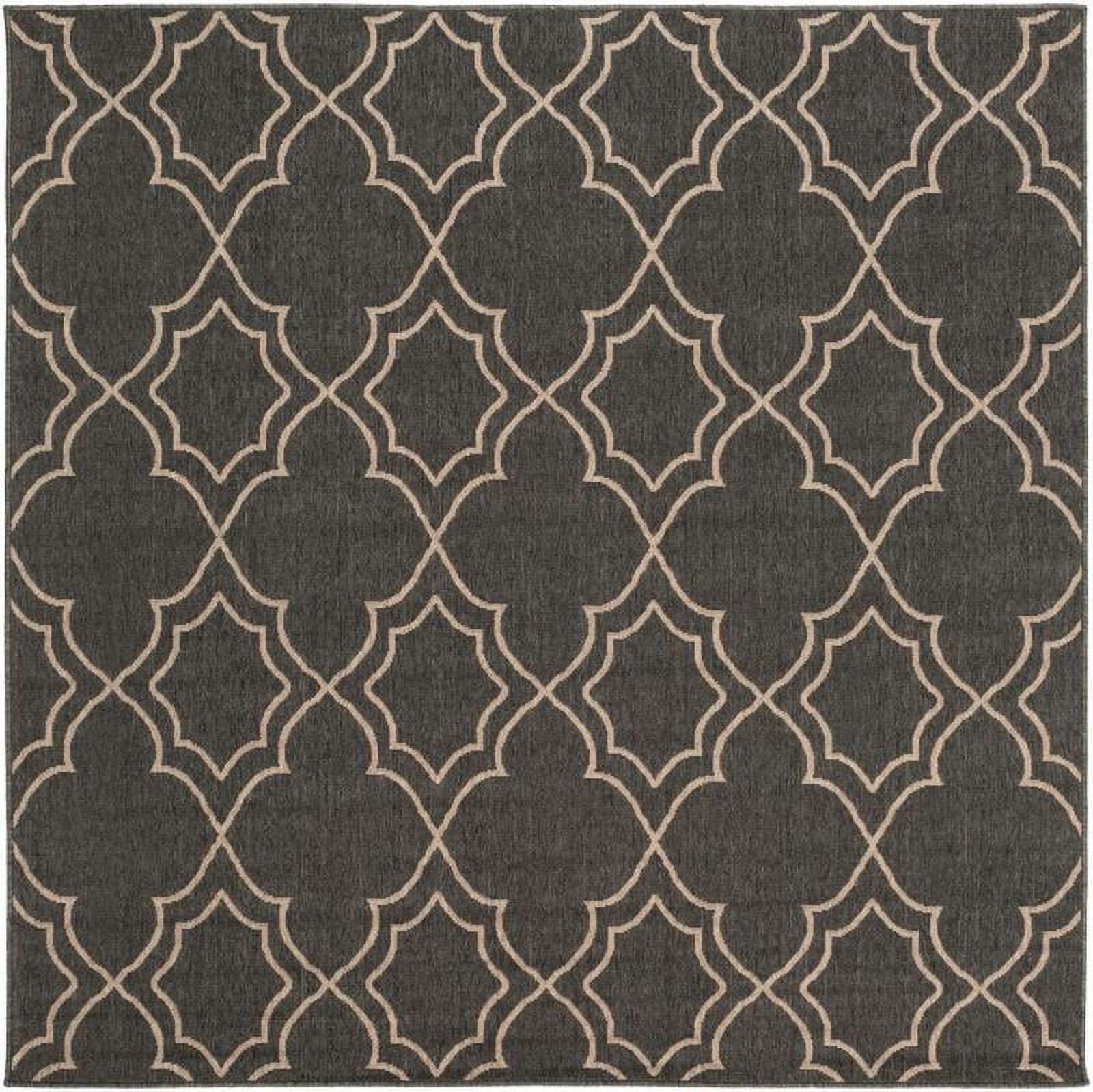 Mark&Day Outdoor Rugs, 9x9 Liam Cottage Indoor/Outdoor Black Square ...