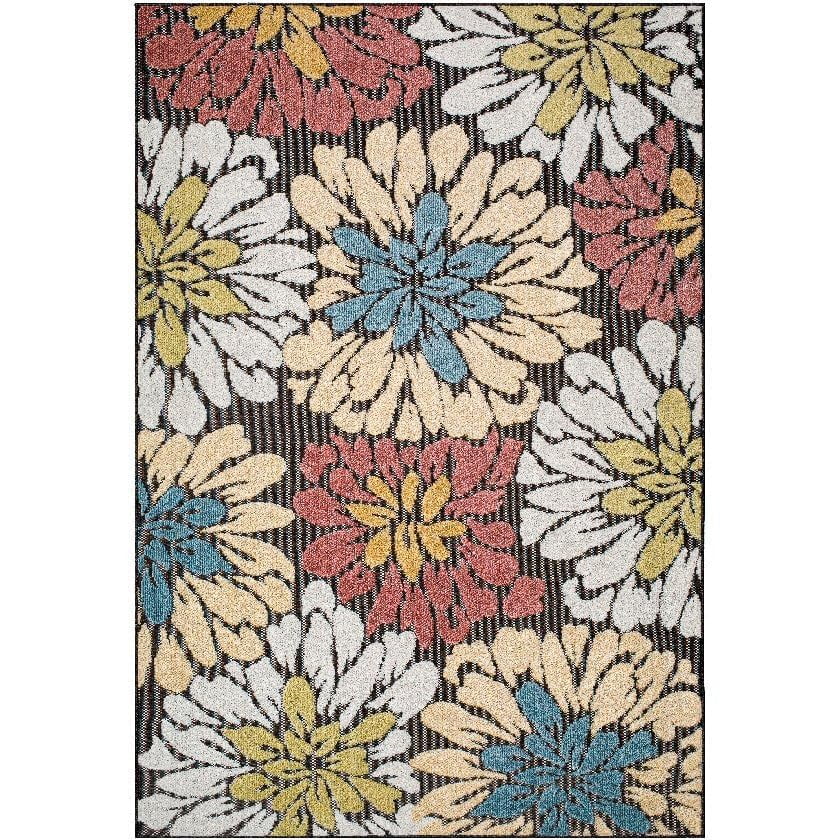 Mark&Day Outdoor Rugs, 5x7 Mohit Cottage Rust Area Rug, Non Shedding ...