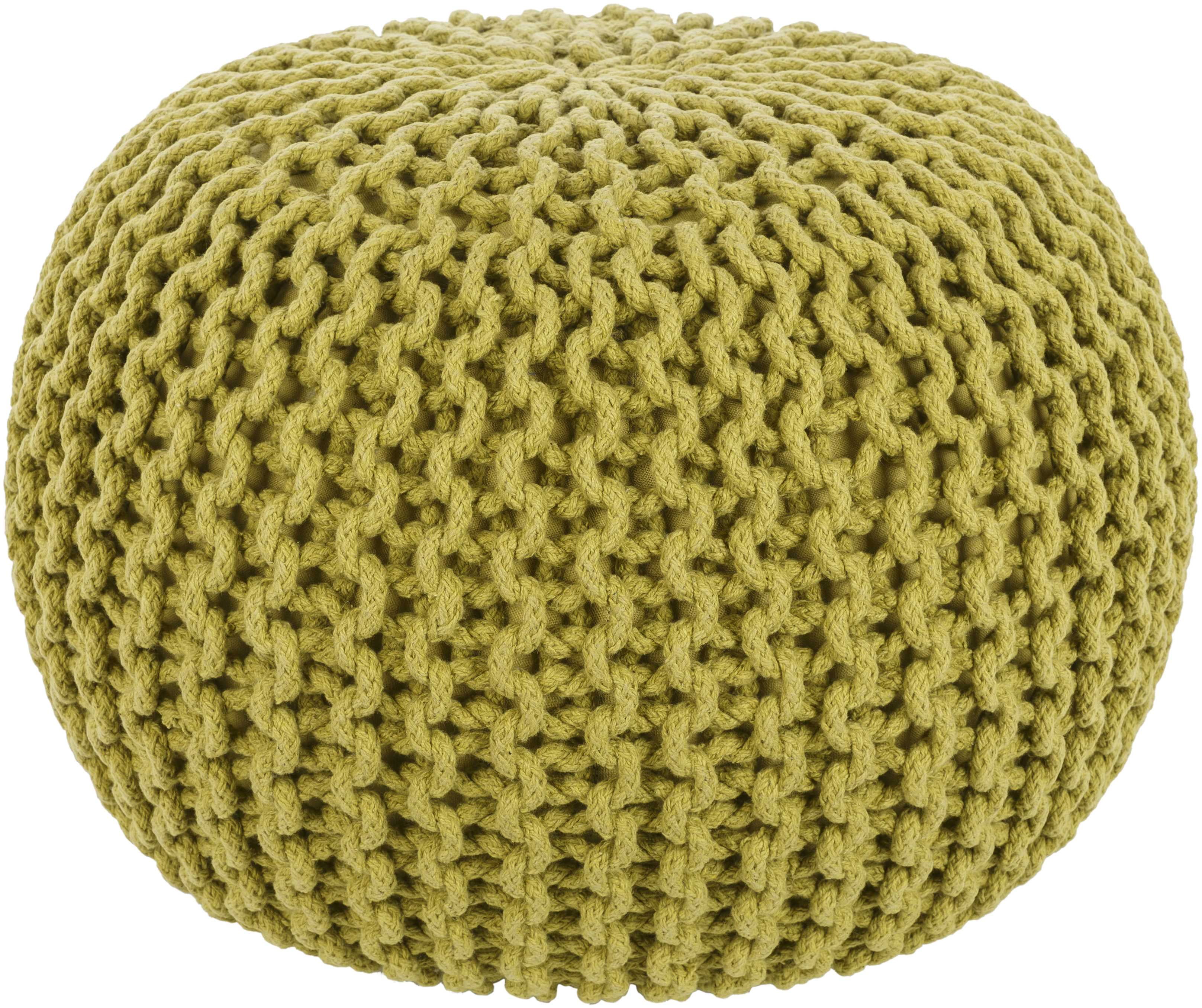 Mark&Day Pouf Ottoman - Harmannsdorf Texture Lime Round Foot Rest ...