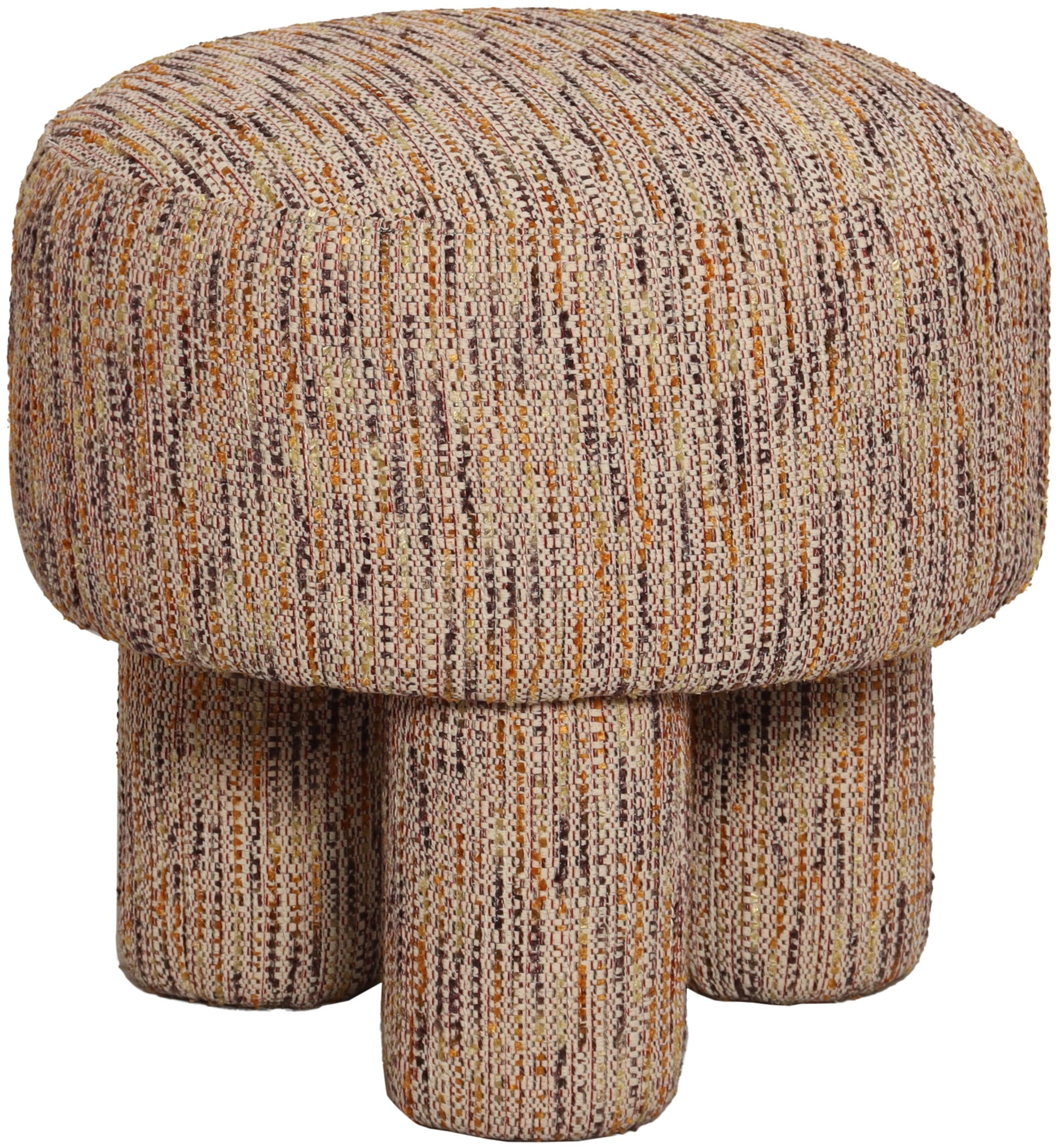 Mark&Day Pouf Ottoman, Justo Taupe Round Pouf Foot Rest Furniture for ...