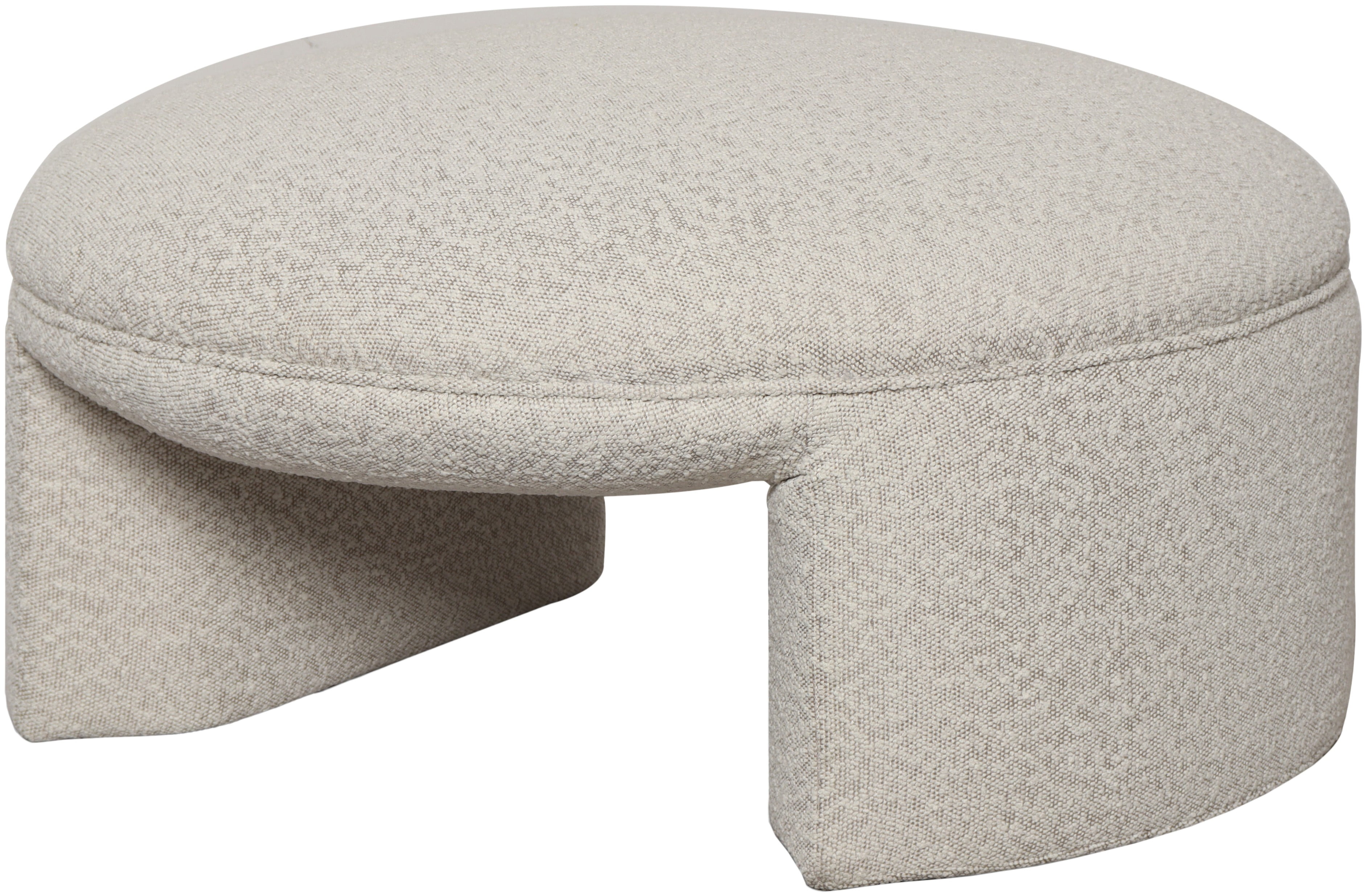 Mark&Day Pouf Ottoman, Kellymarie Beige U-Shaped Pouf Foot Rest ...