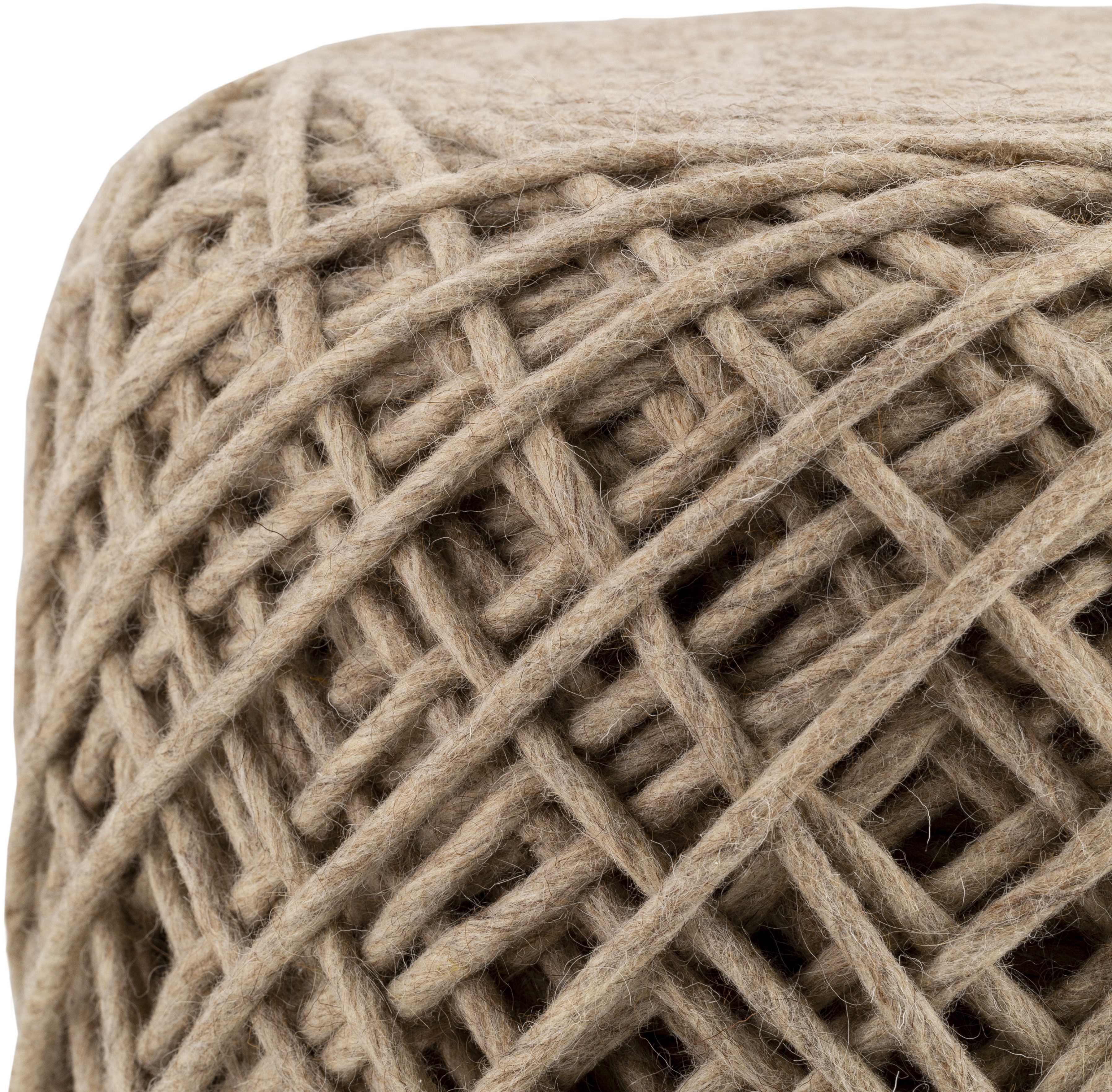 Mark&Day Pouf Ottoman, Reinsberg Modern Wheat Cylinder Pouf Foot Rest ...