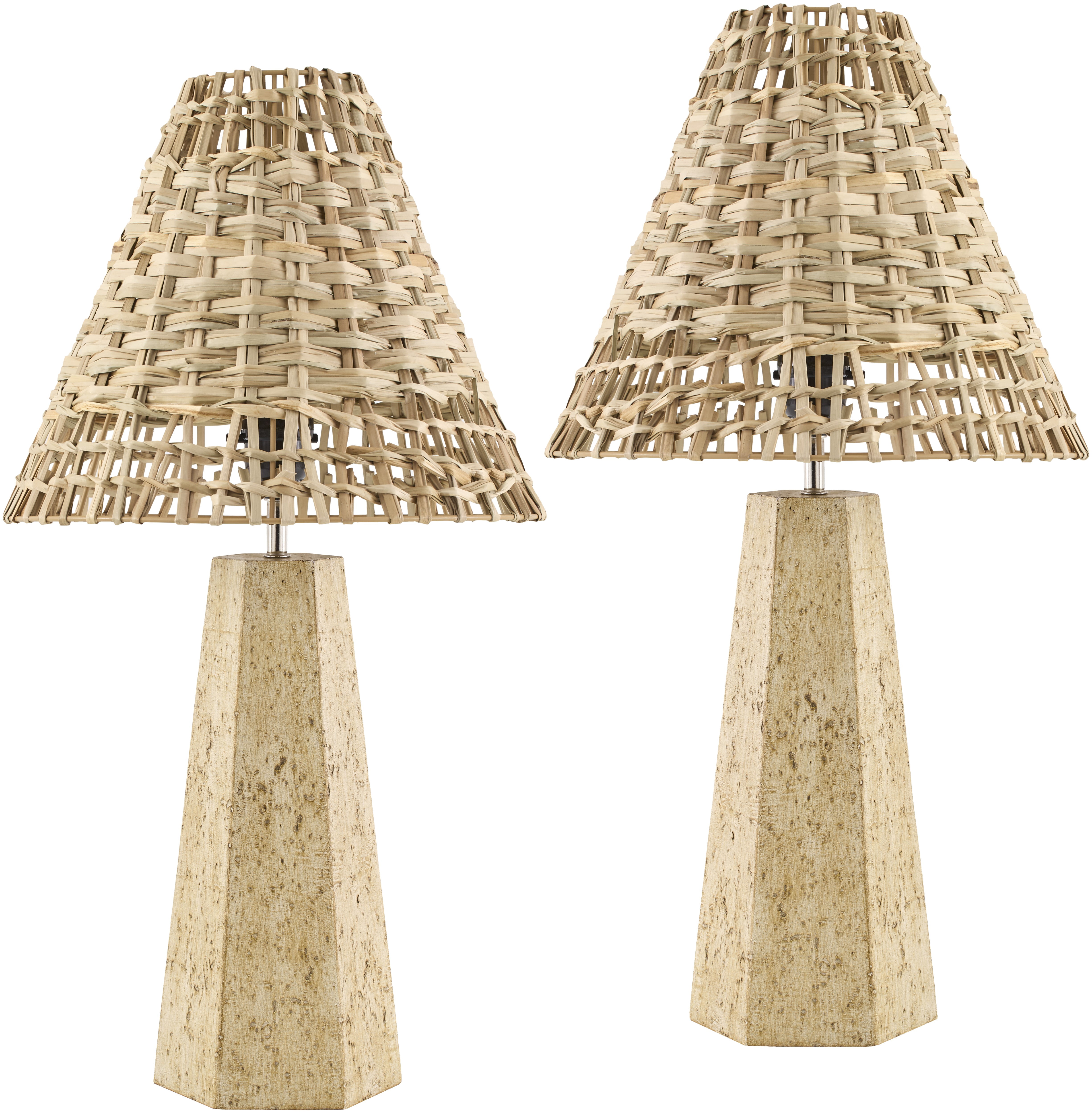 Mark&Day Table Lamps, Durand Modern Lighrt Gray/Brown Bedside Table ...