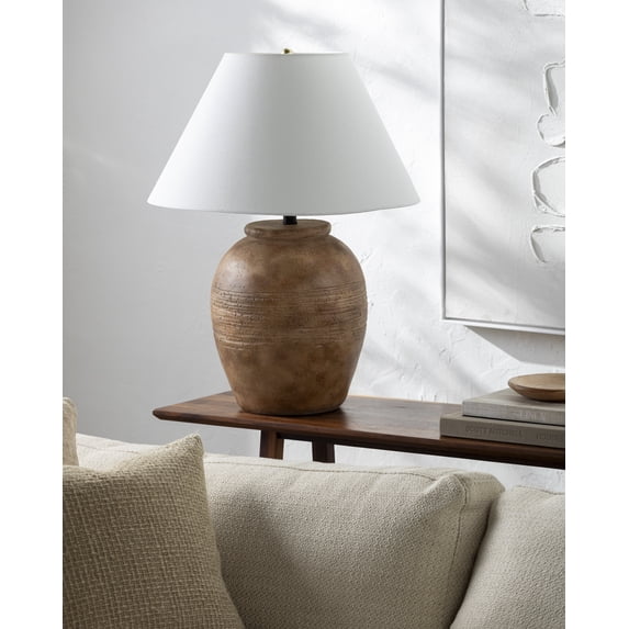 Mark&Day Table Lamps, Herschell Traditional Brick/White Bedside Table ...