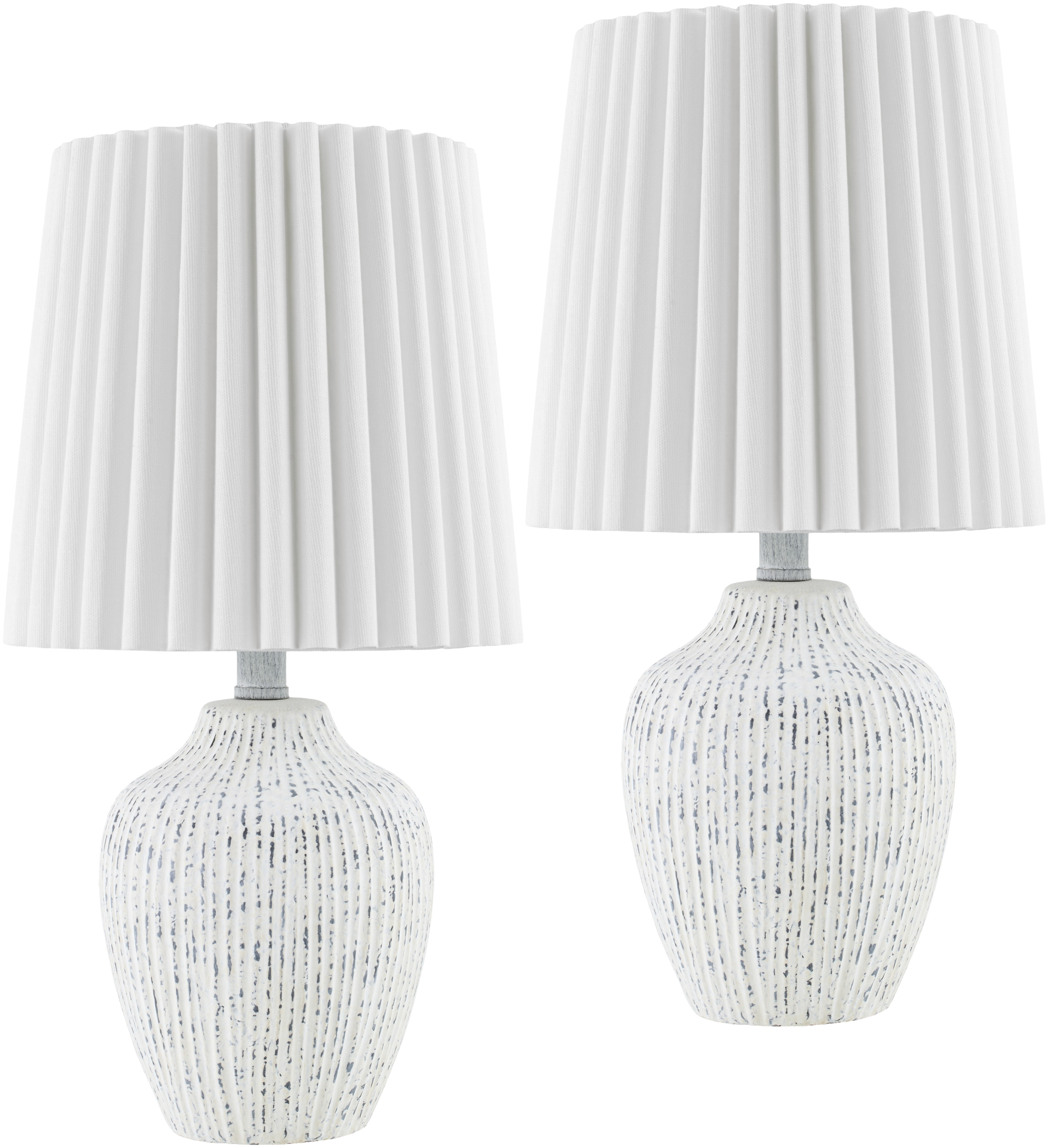 Mark&Day Table Lamps, Ladreka Modern Cream Bedside Table Lamp Set of 2 ...