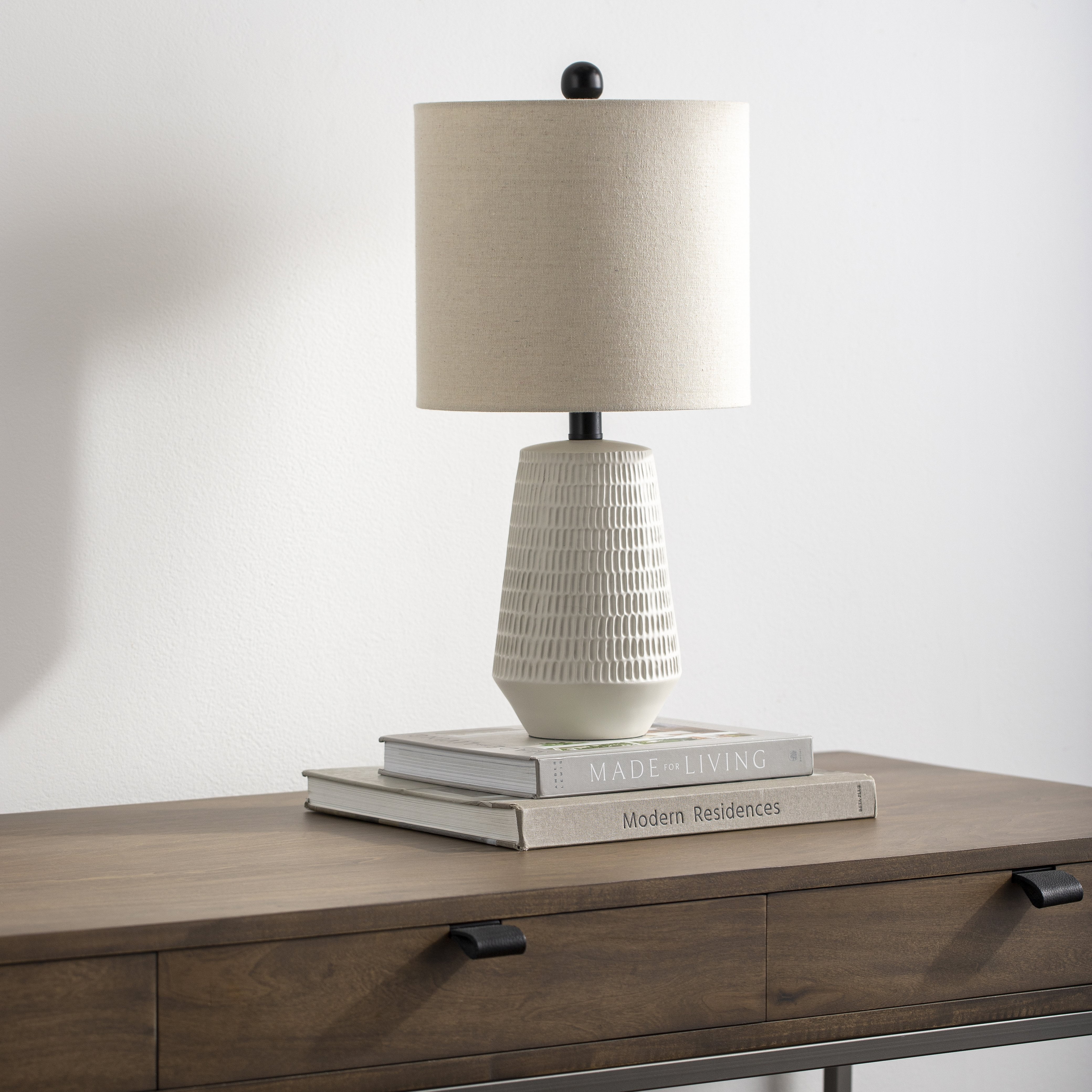 Mark&Day Table Lamps, Laneesha Rustic Cream Bedside Table Lamp for ...