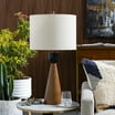 Mark&Day Table Lamps, Klosterneuburg Modern White Bedside Table Lamp ...