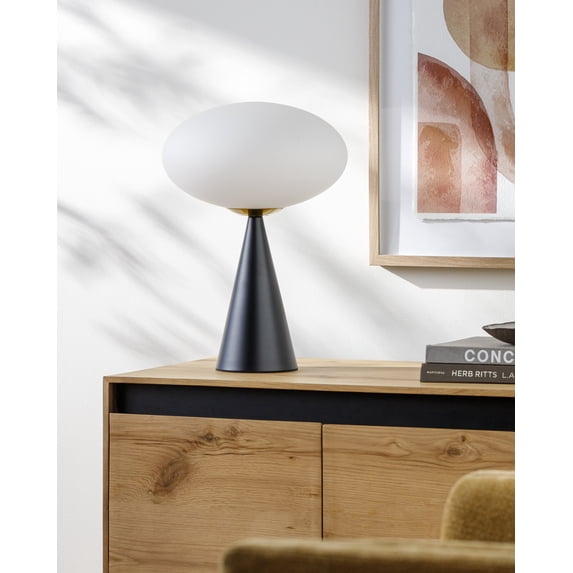 Mark&Day Table Lamps, Nicole Modern Black Bedside Table Lamp for ...