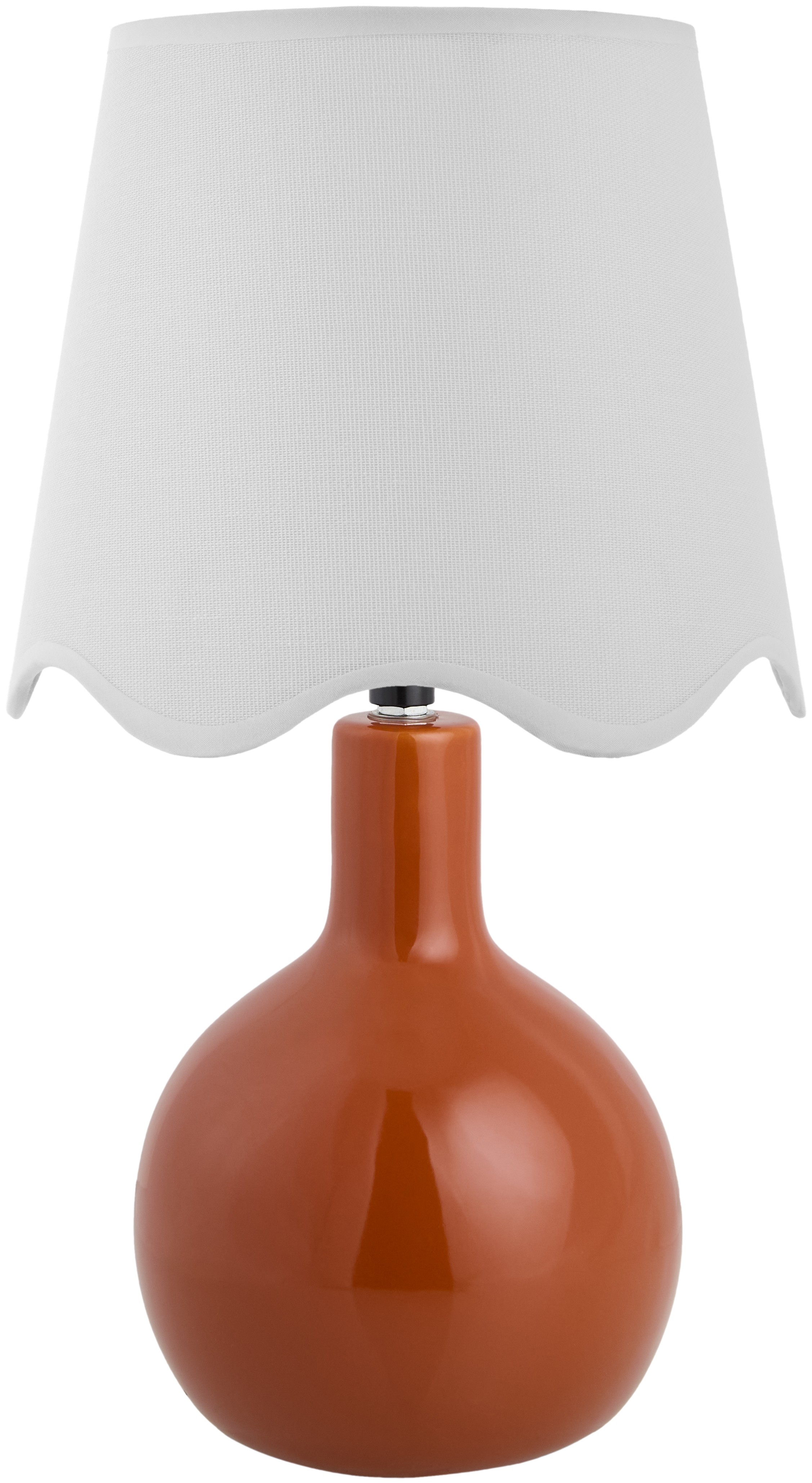 Mark&Day Table Lamps, Rondy Rustic Red/White Bedside Table Lamp for ...