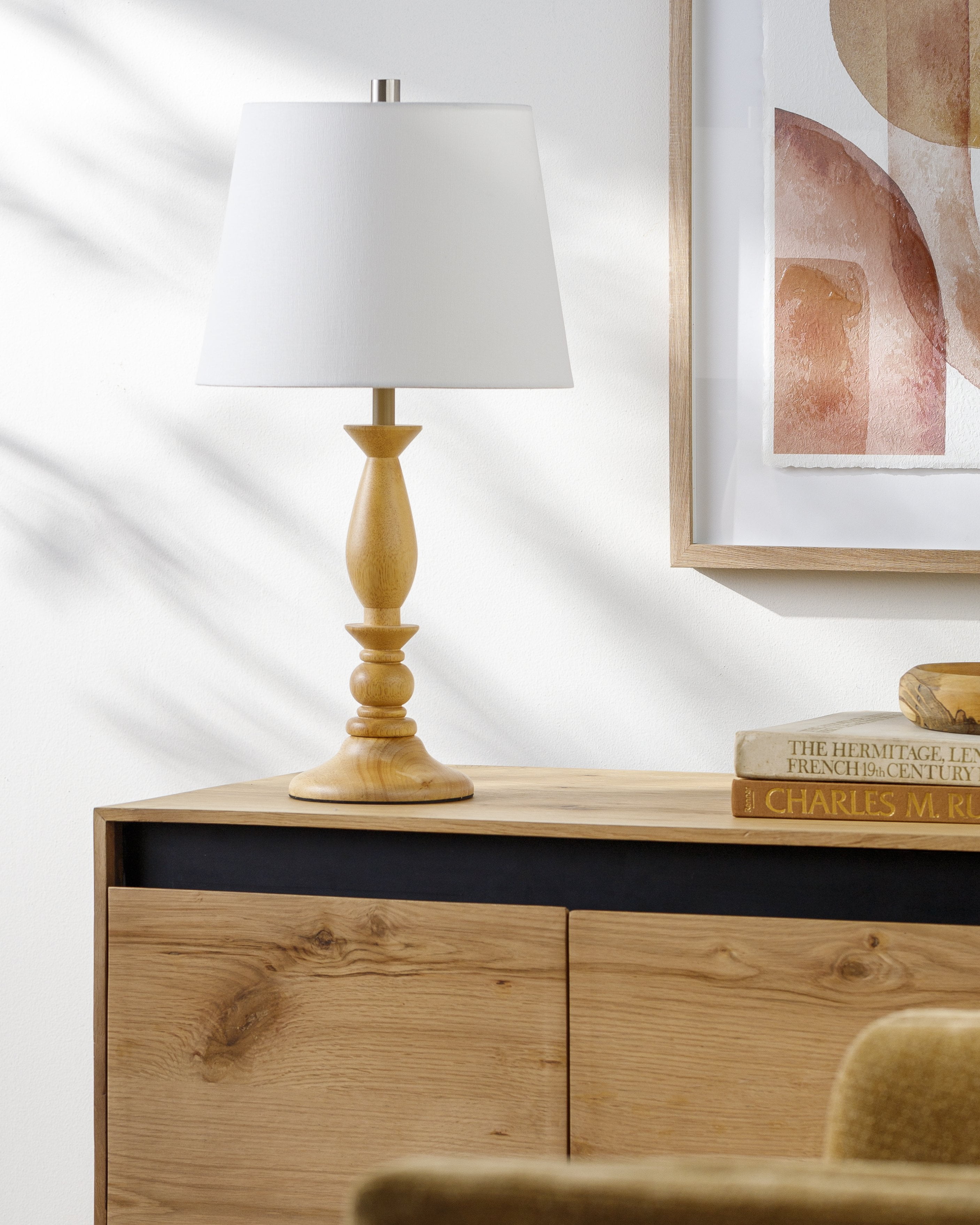 Mark&Day Table Lamps, Summit Modern Beige Bedside Table Lamp for ...