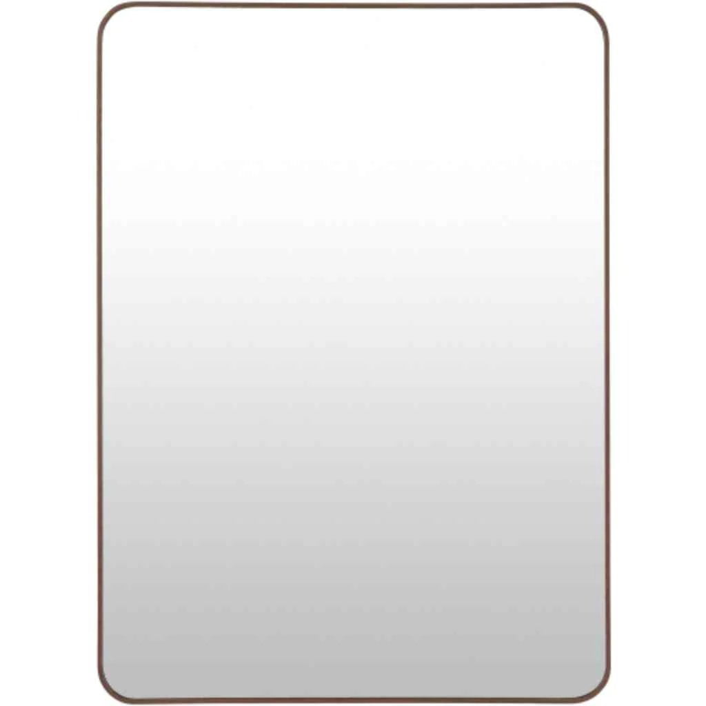 Mark&Day Wall Mirror, Renna Modern Dark Brown Rectangle Vanity Mirrors ...