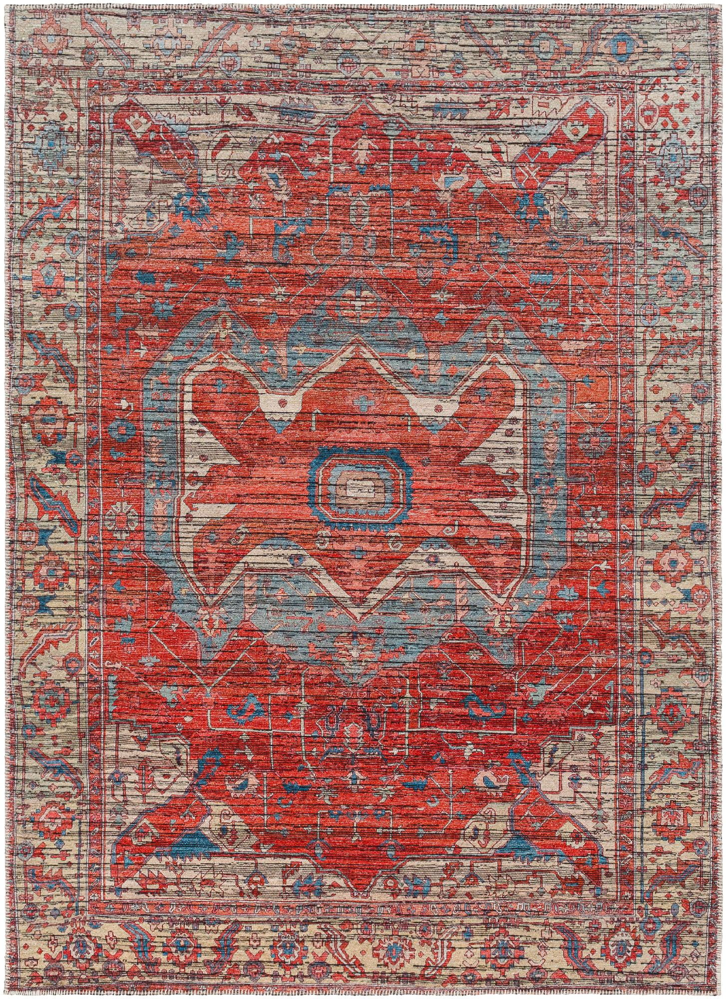 Mark&Day Washable Area Rugs, 2x10 Victory Traditional Burgundy Runner ...