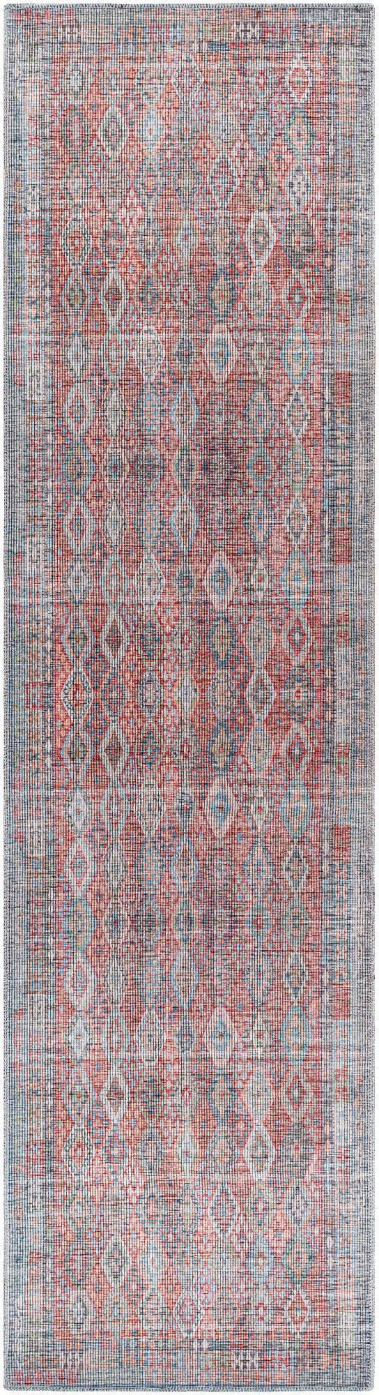 Mark&Day Washable Area Rugs, 2x12 Michigantown Traditional Burnt Orange ...
