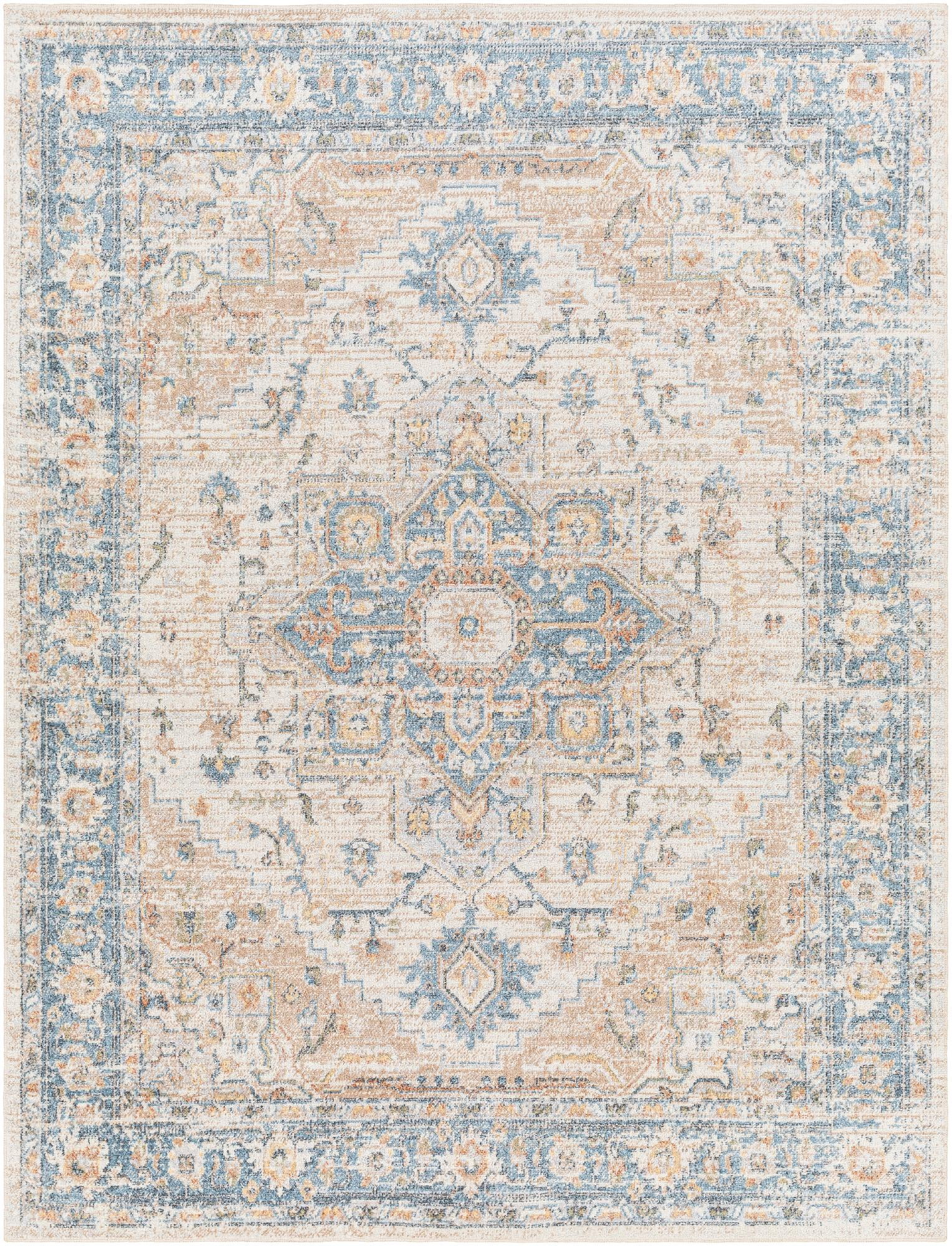 Mark&Day Washable Area Rugs, 2x3 Estill Traditional Beige Area Rug (2 ...