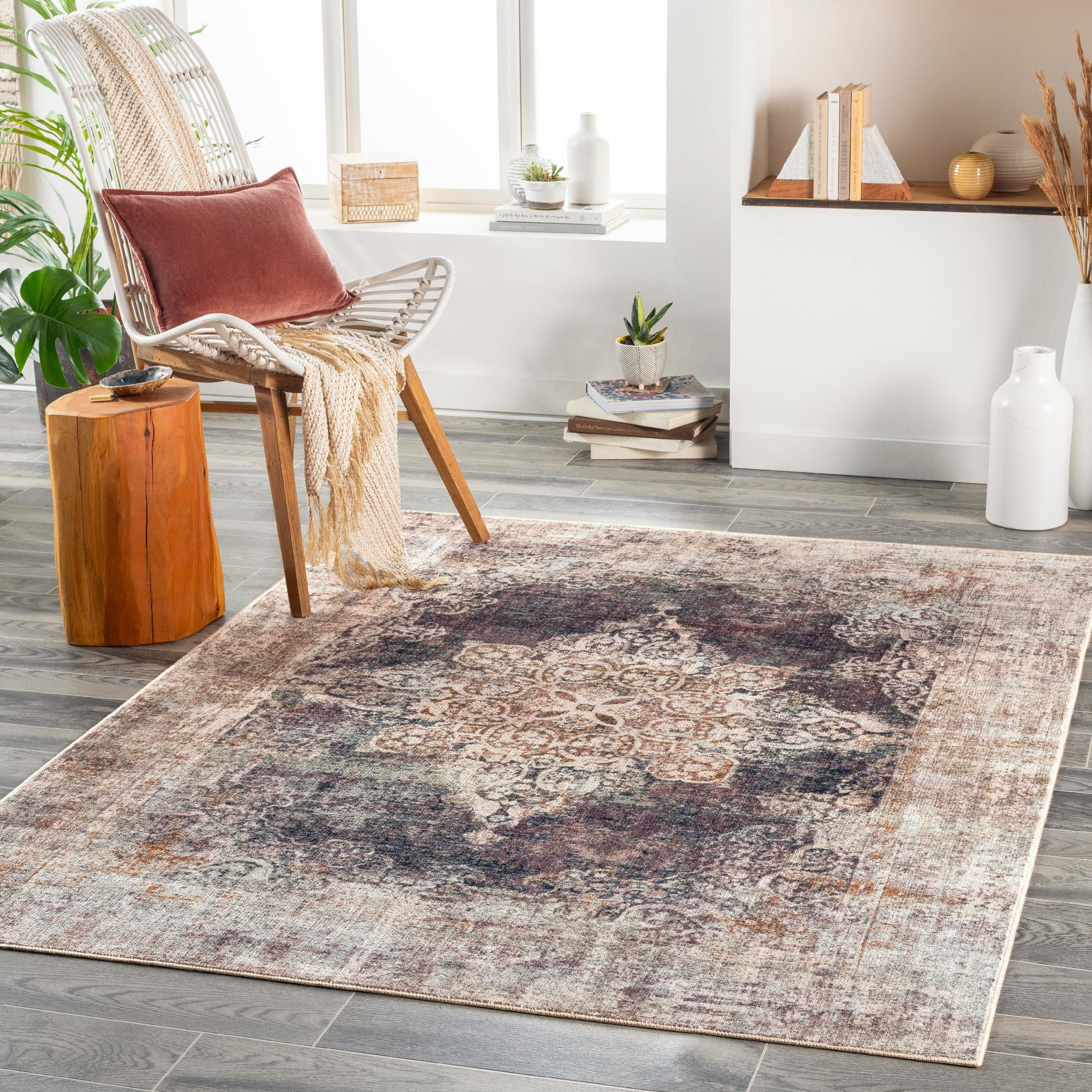 Mark&Day Washable Area Rugs, 2x4 Wallace Traditional Coffee Area Rug (2 ...