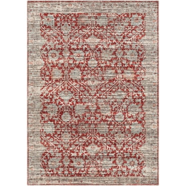 RUGKING Distressed Oriental 4x6 Area Rug, Non-Slip Luxurious Vintage ...