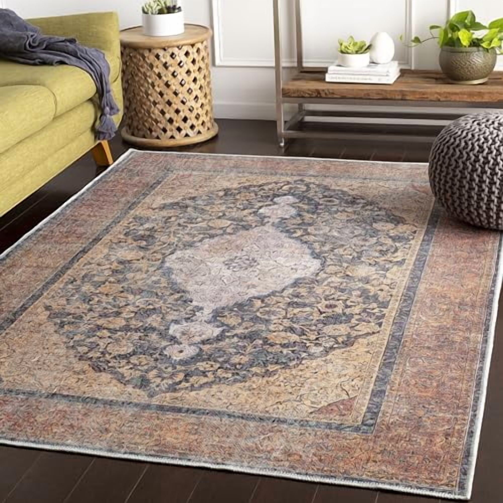 Mark&Day Washable Rugs, 8x10 Olterterp Traditional Clay Area Rug, Red ...