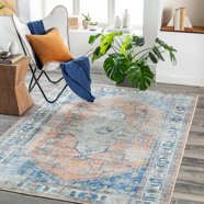 "Mark&Day 8x10 Vernon Hills Traditional Burnt Orange Indoor Area Rug ...