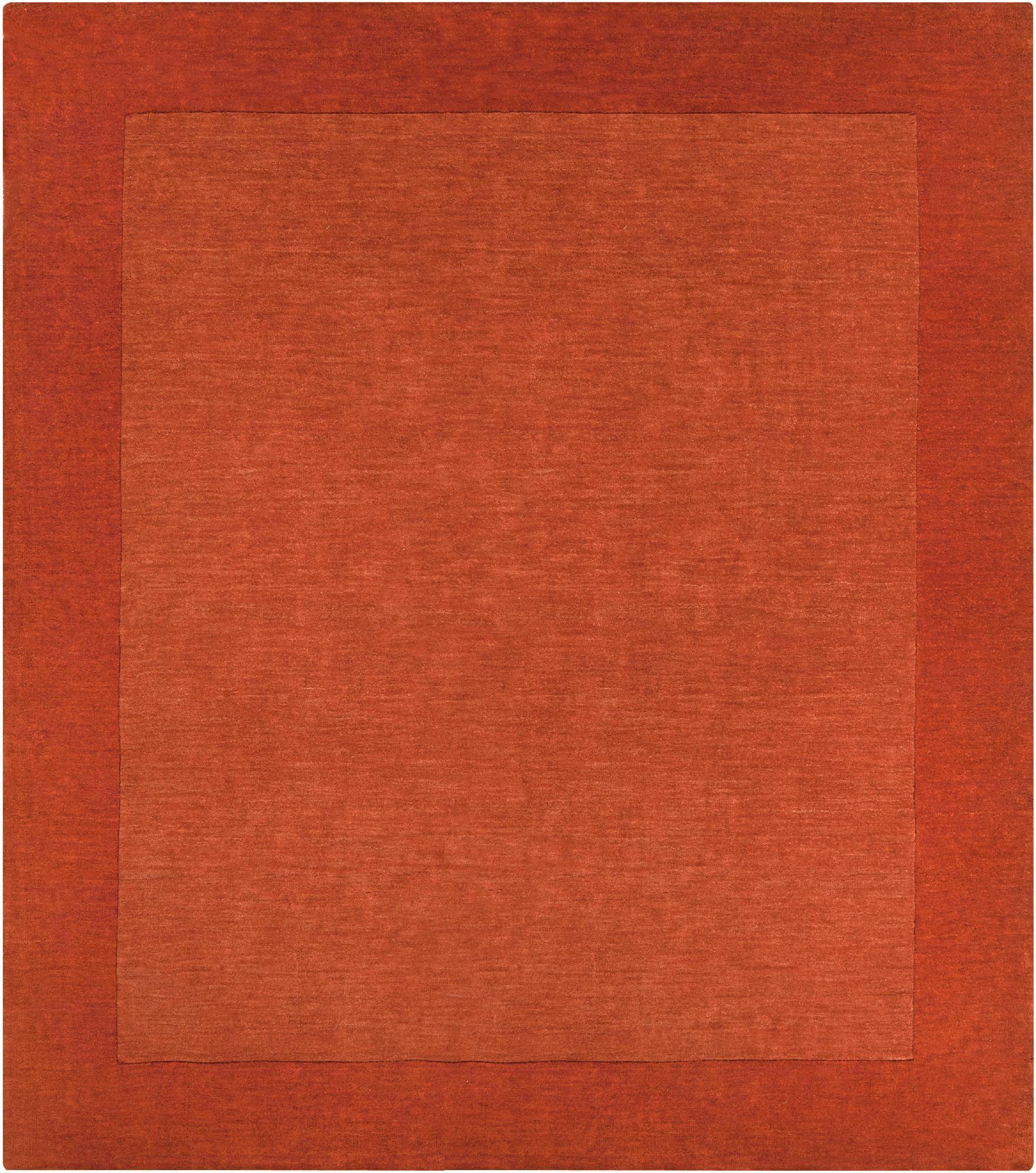 Mark&Day Wool Area Rugs, 10x10 Reims Modern Burnt Orange Square Area ...