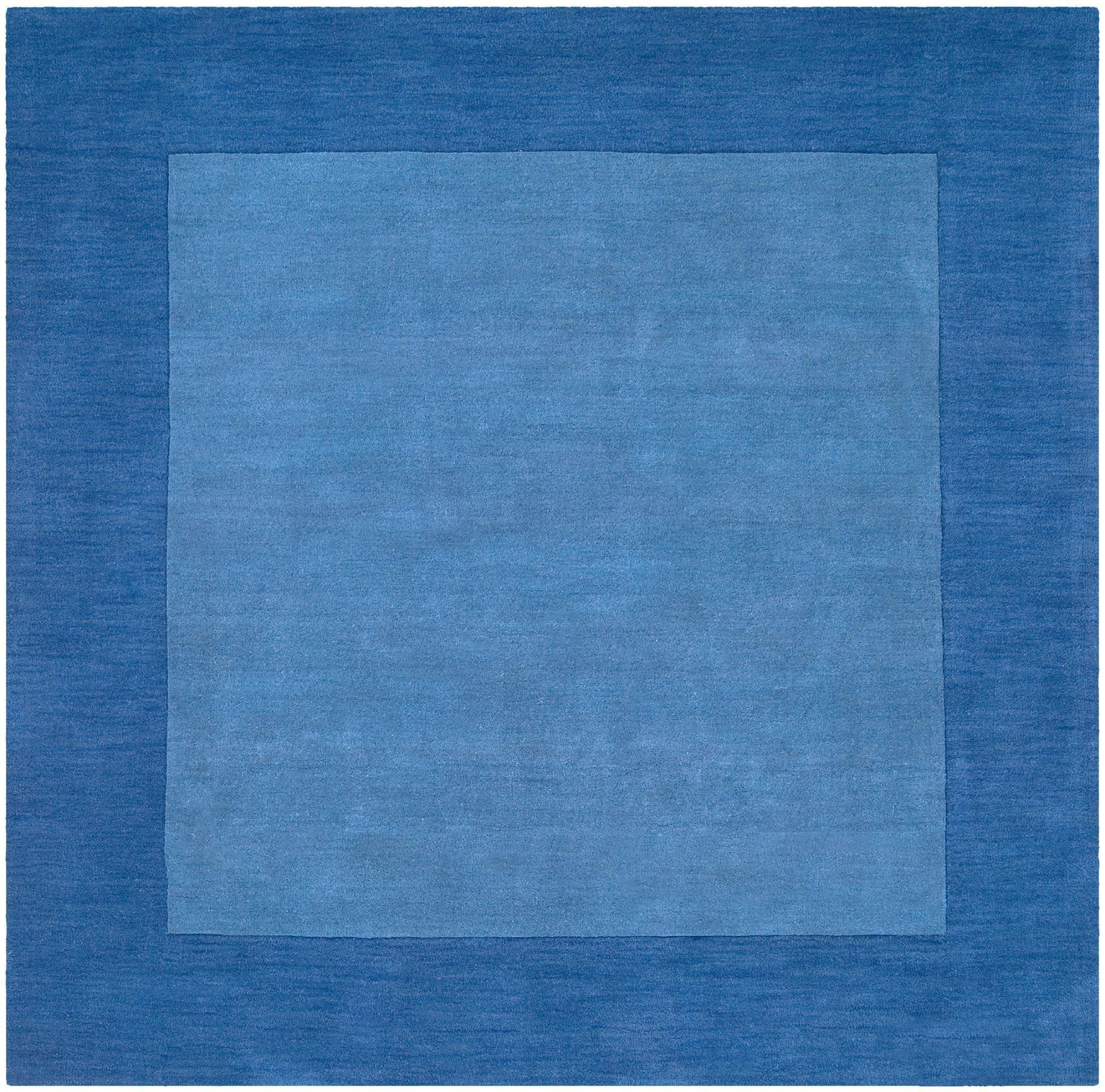 Mark&Day Wool Rugs, 10x10 Reims Modern Dark Blue Square Area Rug, Blue ...